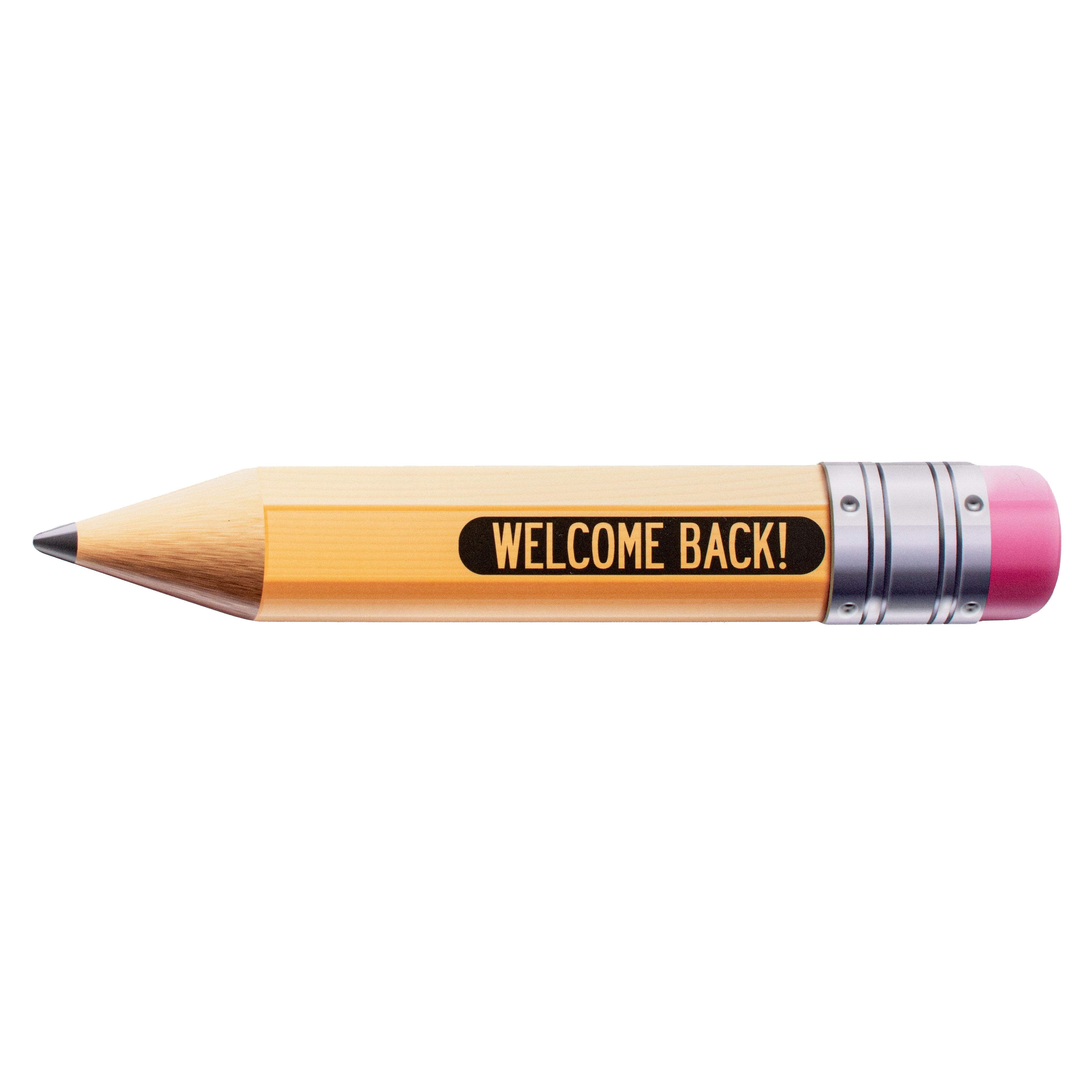 15" Waterproof Sign: Welcome Back to School Pencil