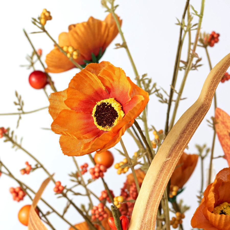 19" Poppy Fall Filler Bush