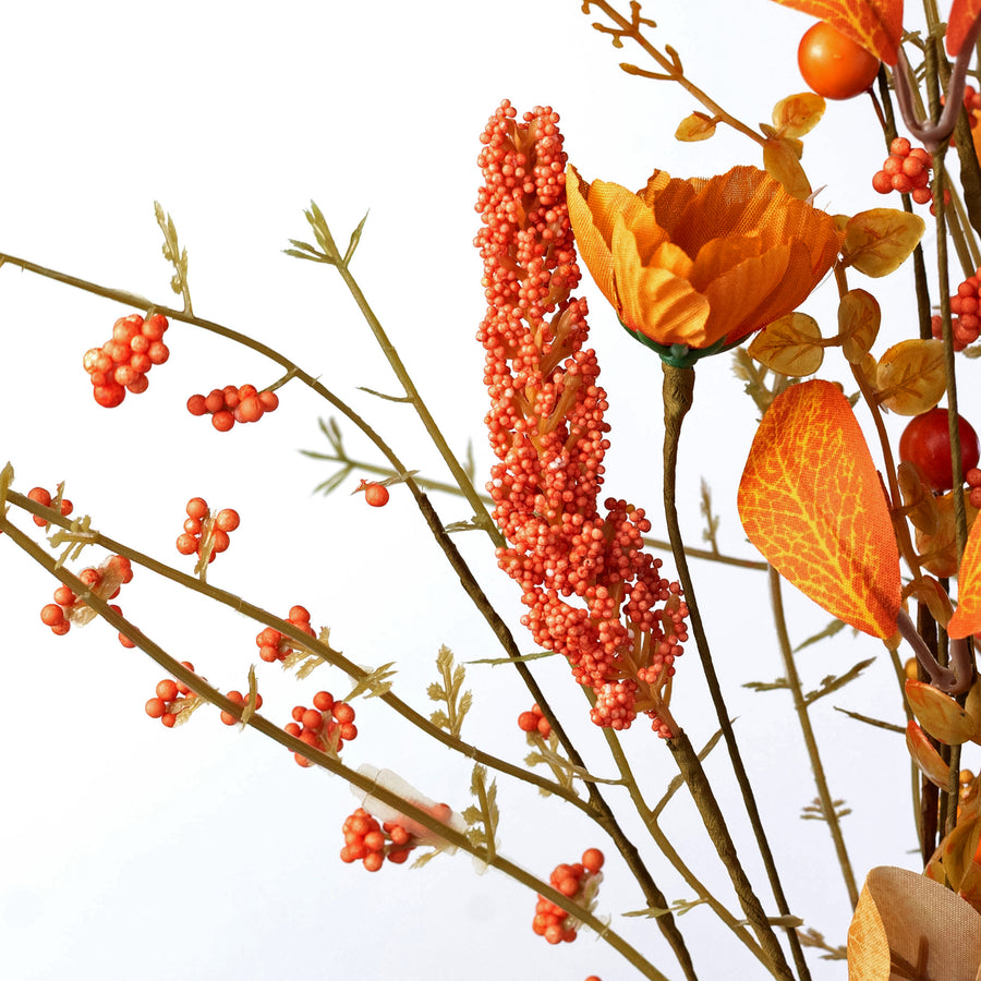 19" Poppy Fall Filler Bush