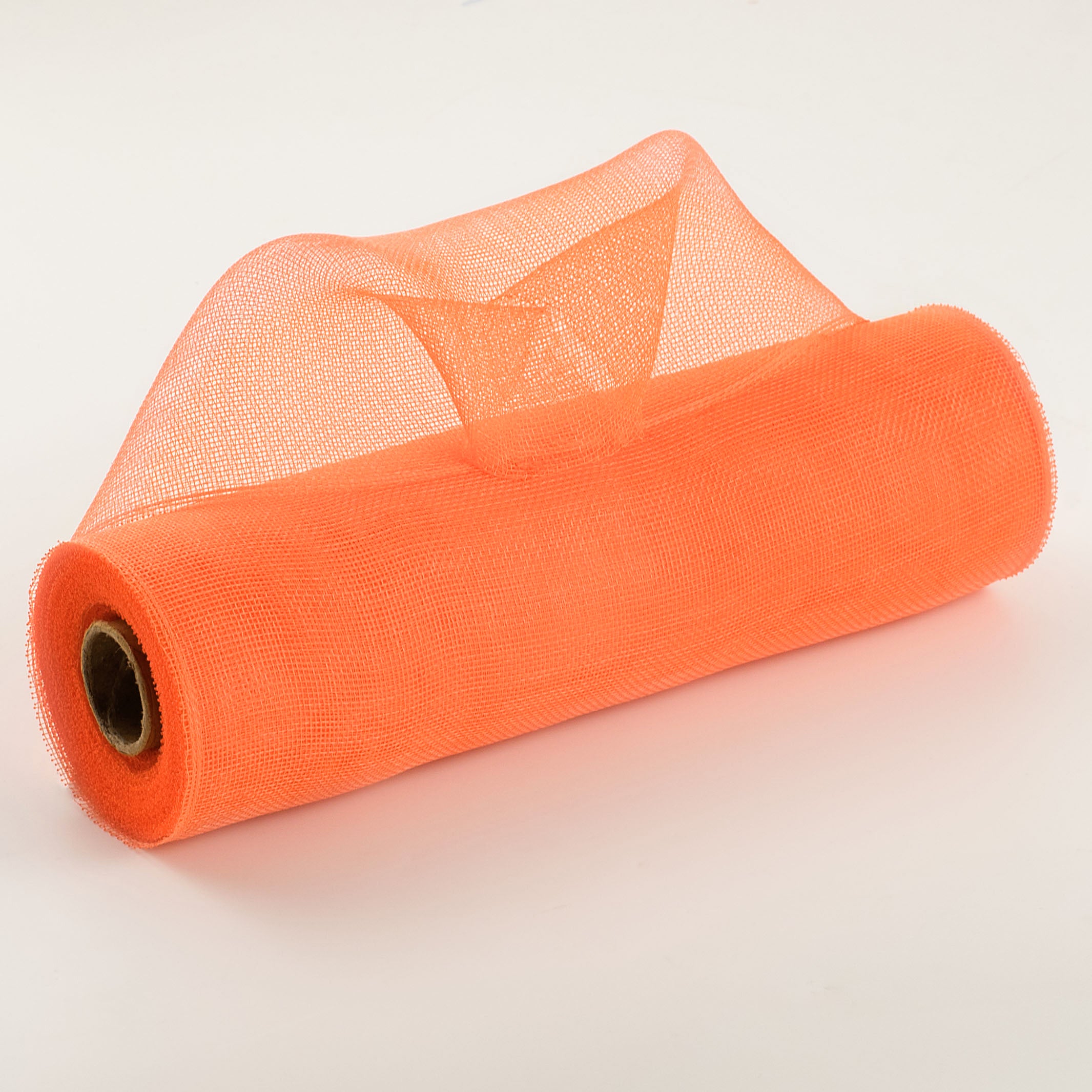 10" Fine Weave Deco Mesh: Orange