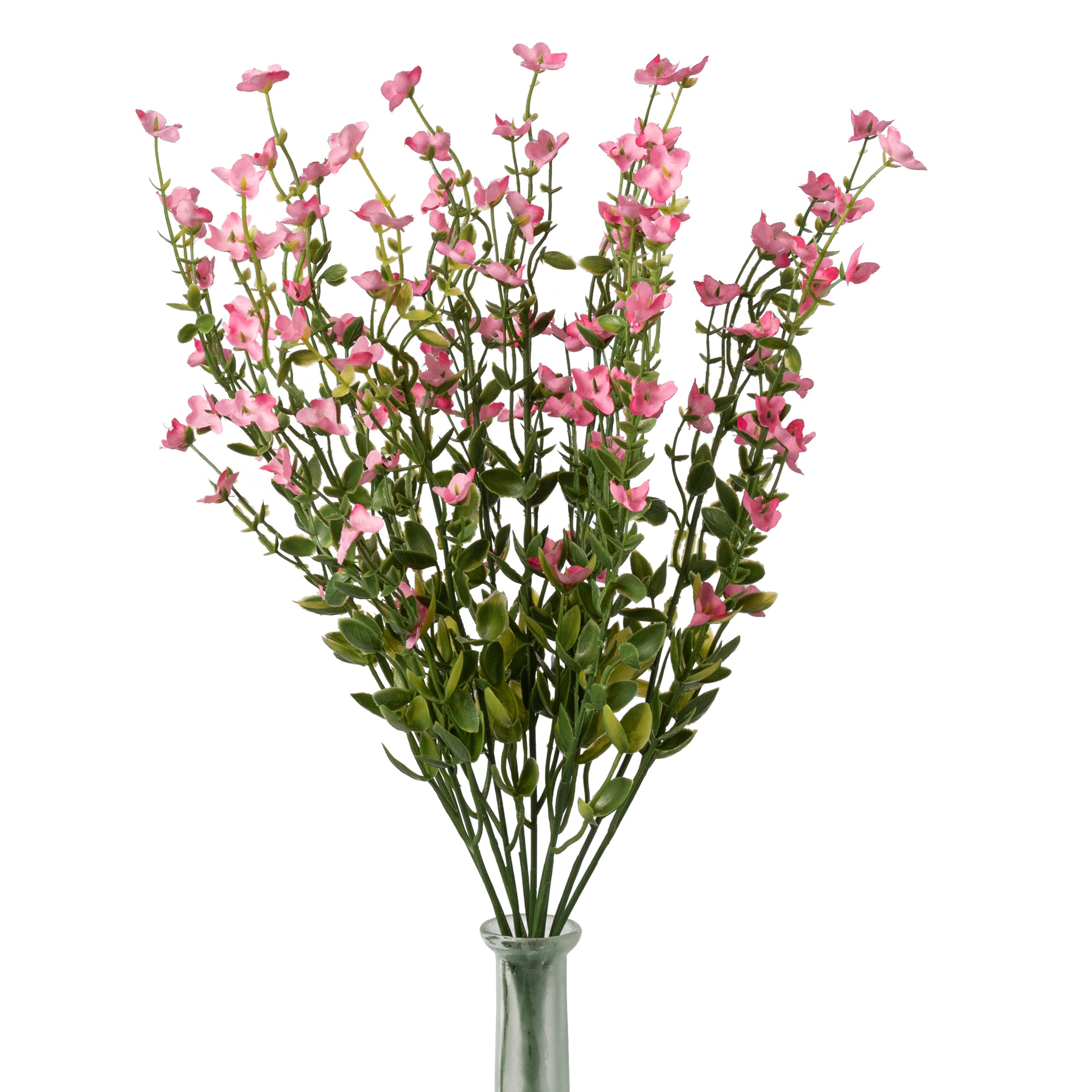 17" Artificial Forget-Me-Not Bush: Pink
