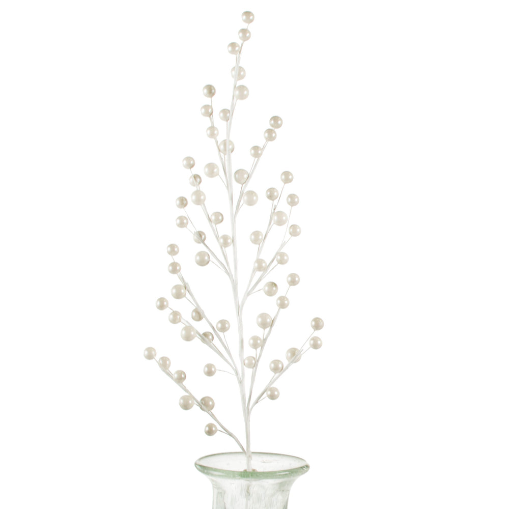 23" Berry Spray: Pearl White