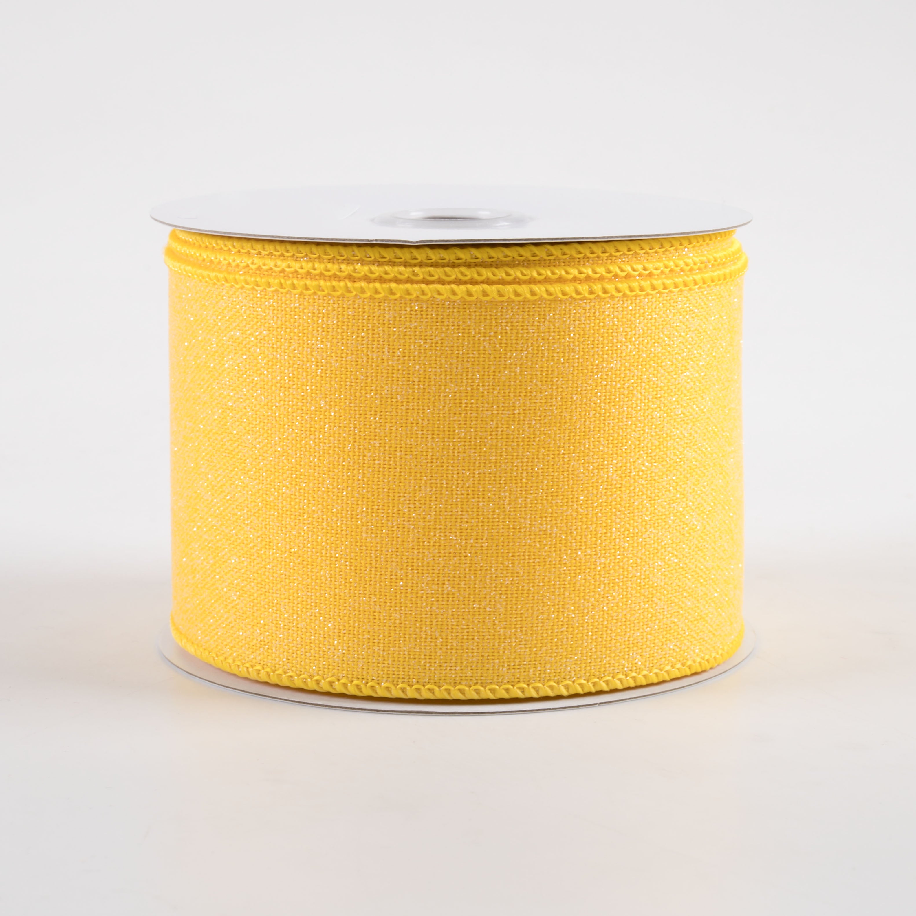 2.5" Crystal Shine Ribbon: Yellow (10 Yards)