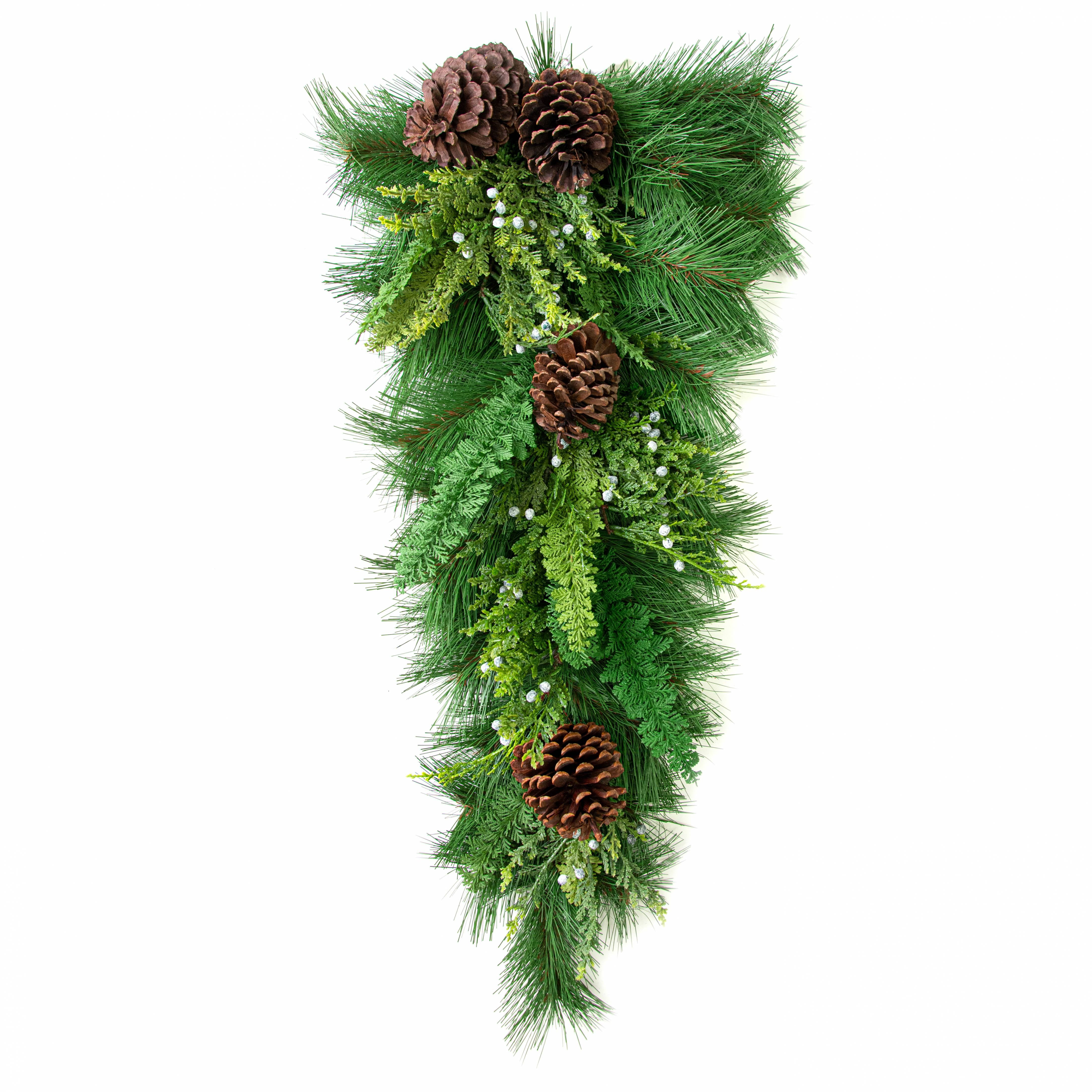 32" Deluxe Pine Juniper Berry Teardrop