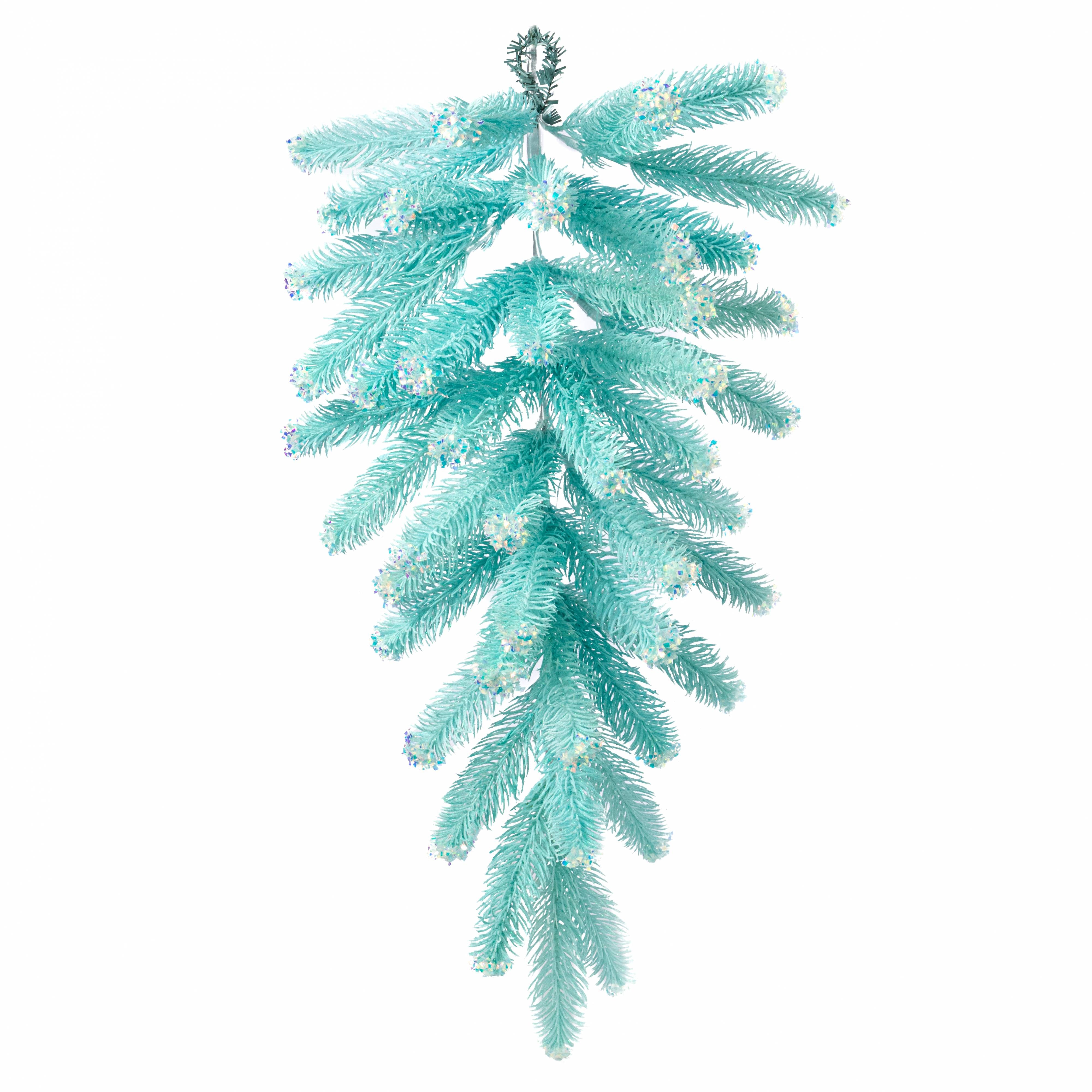 32" Iridescent Spark Teardrop: Ice Blue (43 Tips)