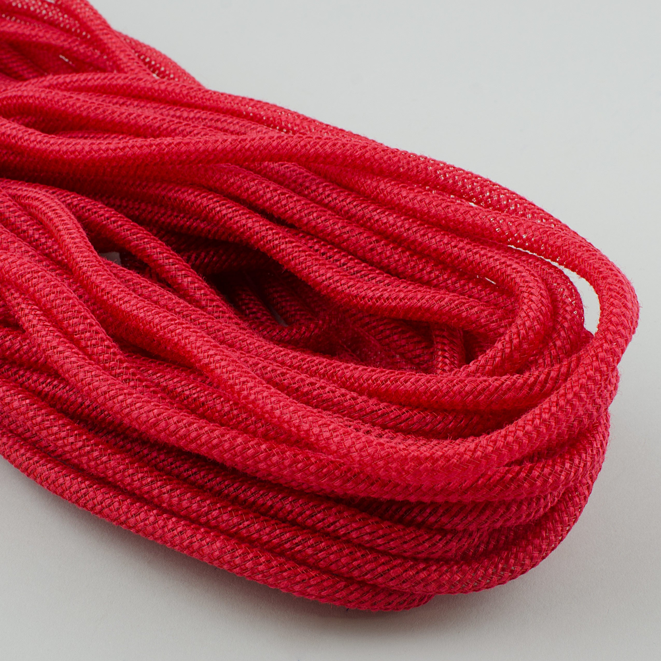 Faux Jute Deco Flex Tubing Ribbon: Red (30 Yards)