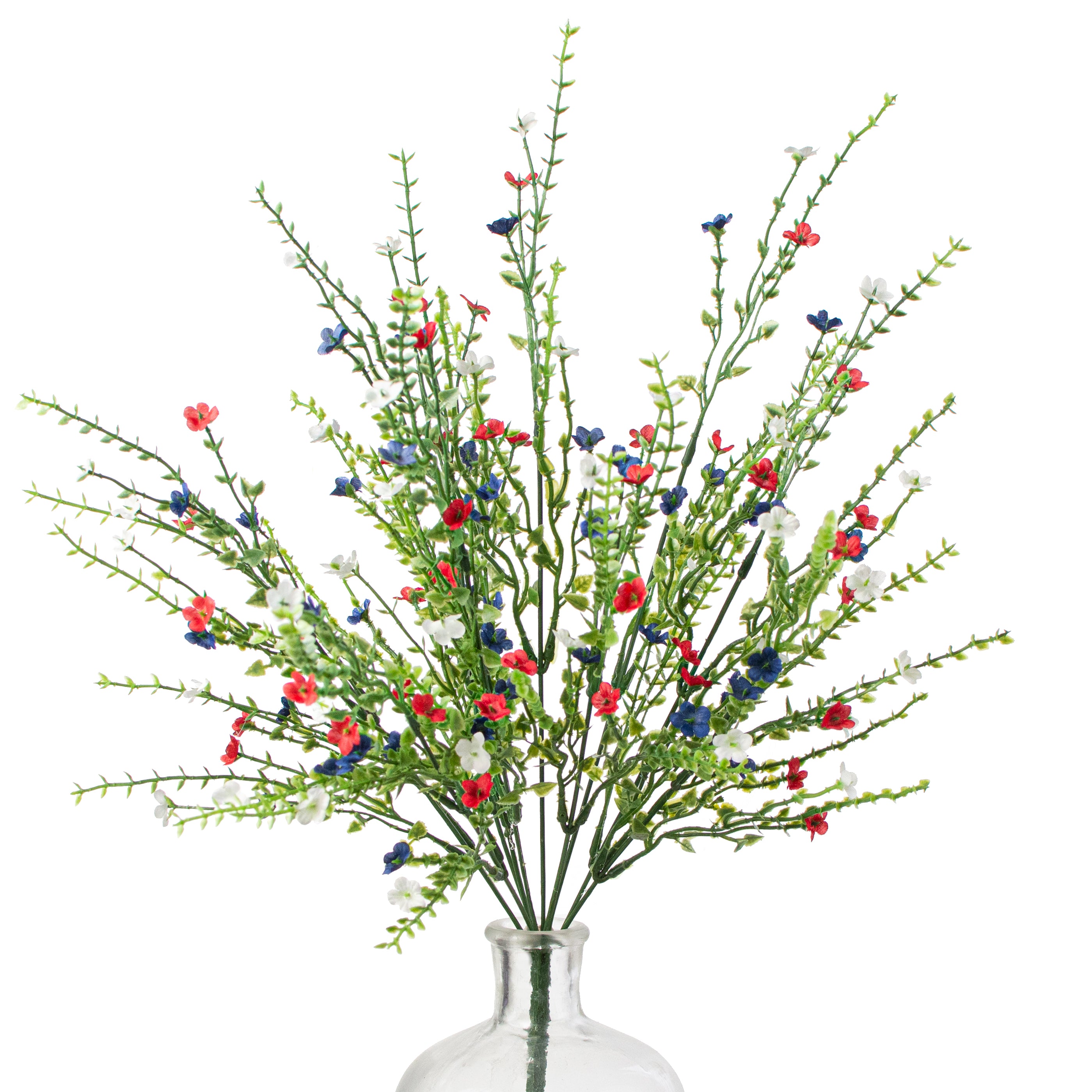 21" Flowering Filler Bush: Red, White & Blue