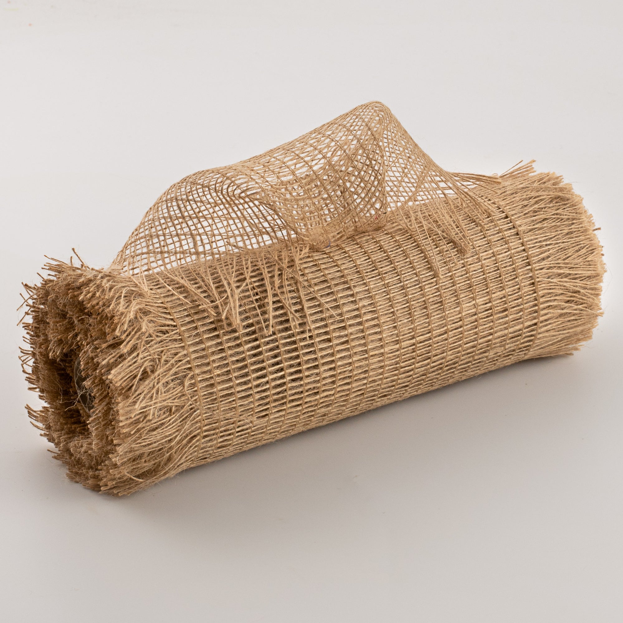 10" Frayed Edge Burlap Mesh: Natural (10 Yards)