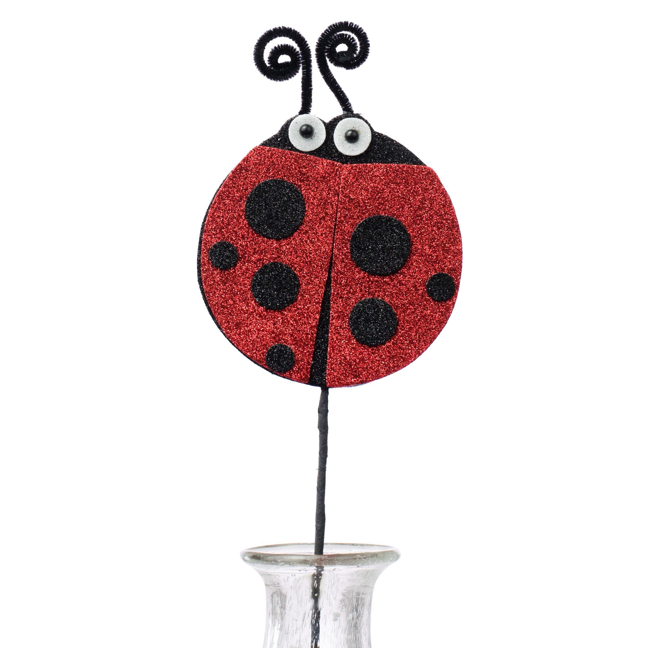 17" Glitter Ladybug Pick