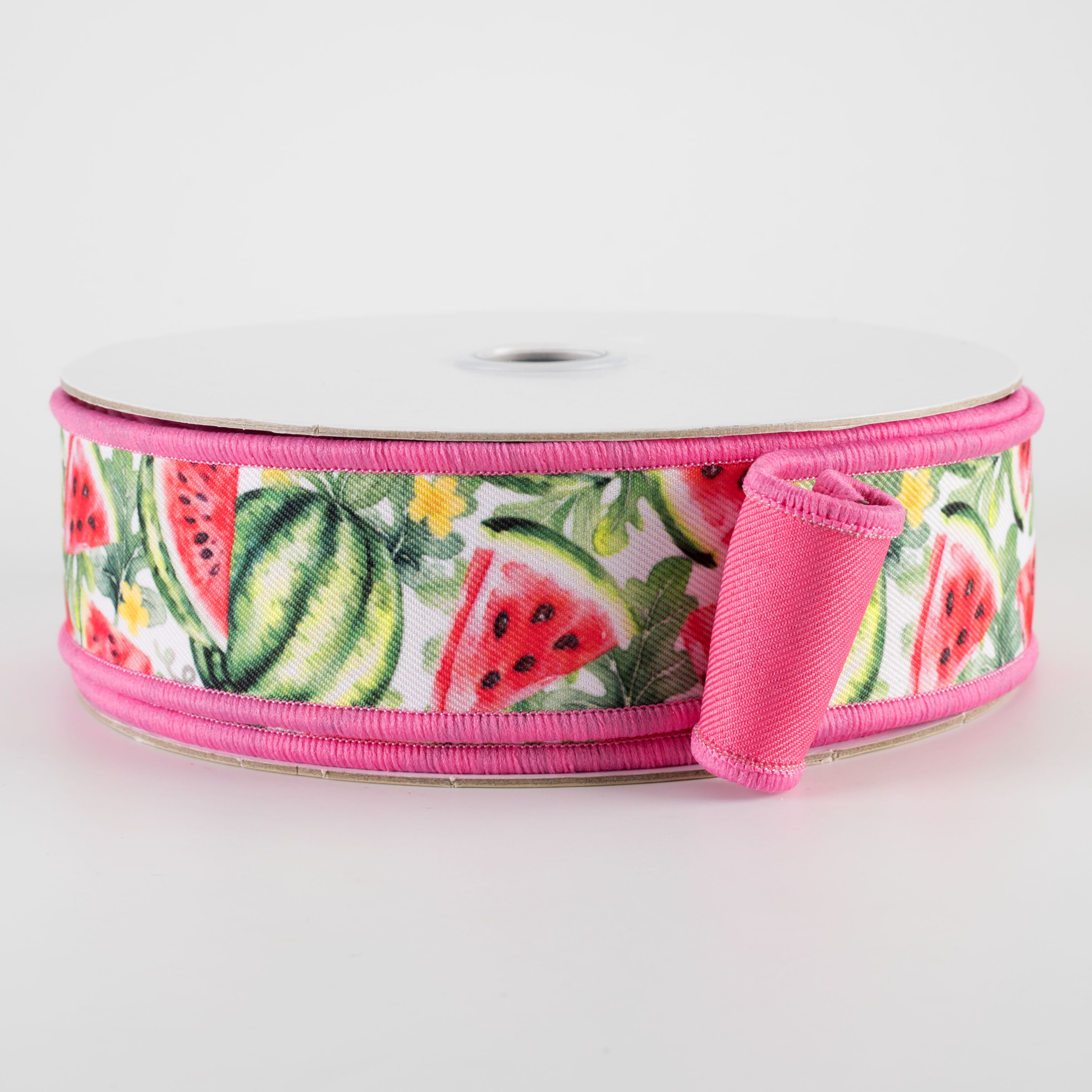 1.5" Double Sided Fused Watermelon Ribbon (10 Yards)