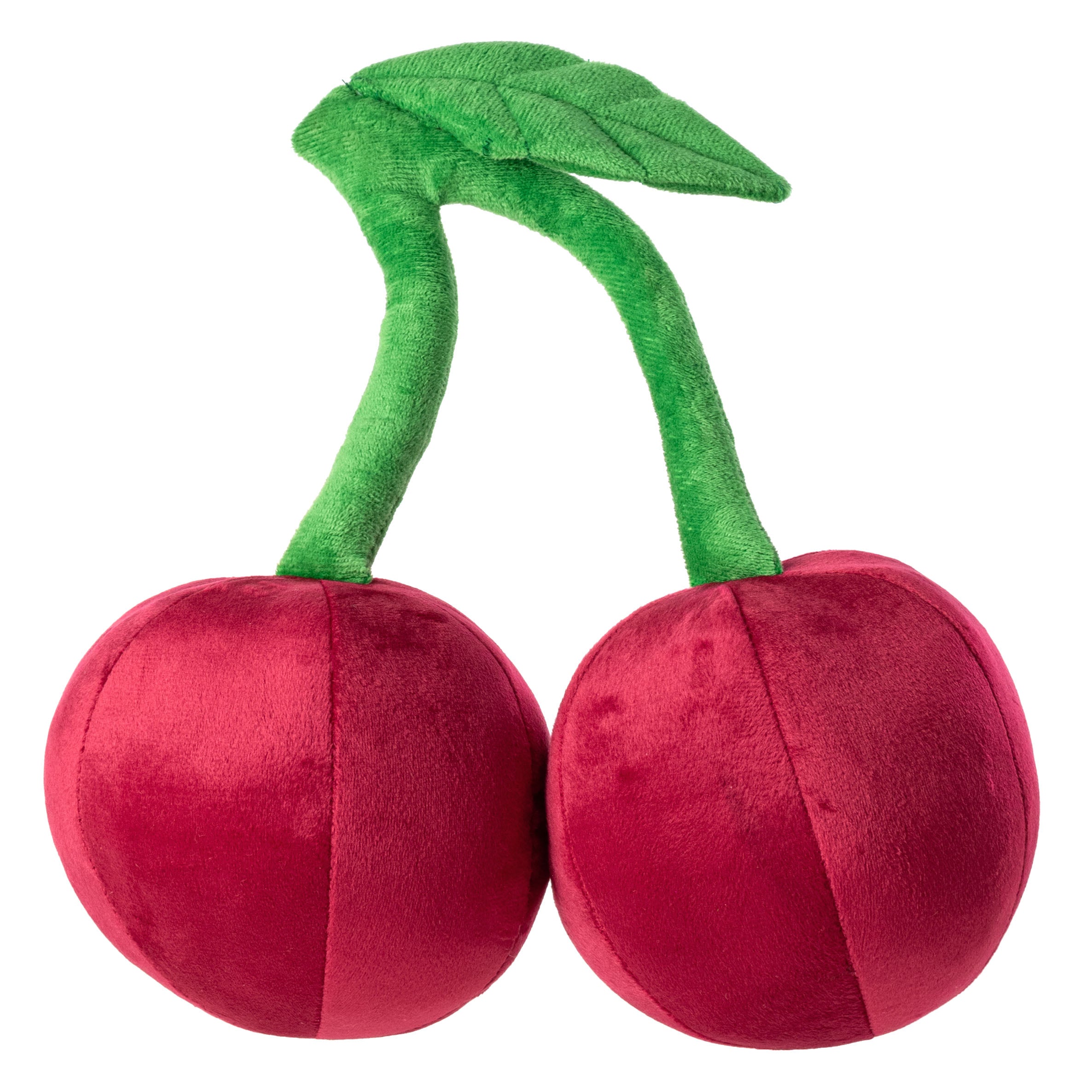11" Plush Cherries Decoration