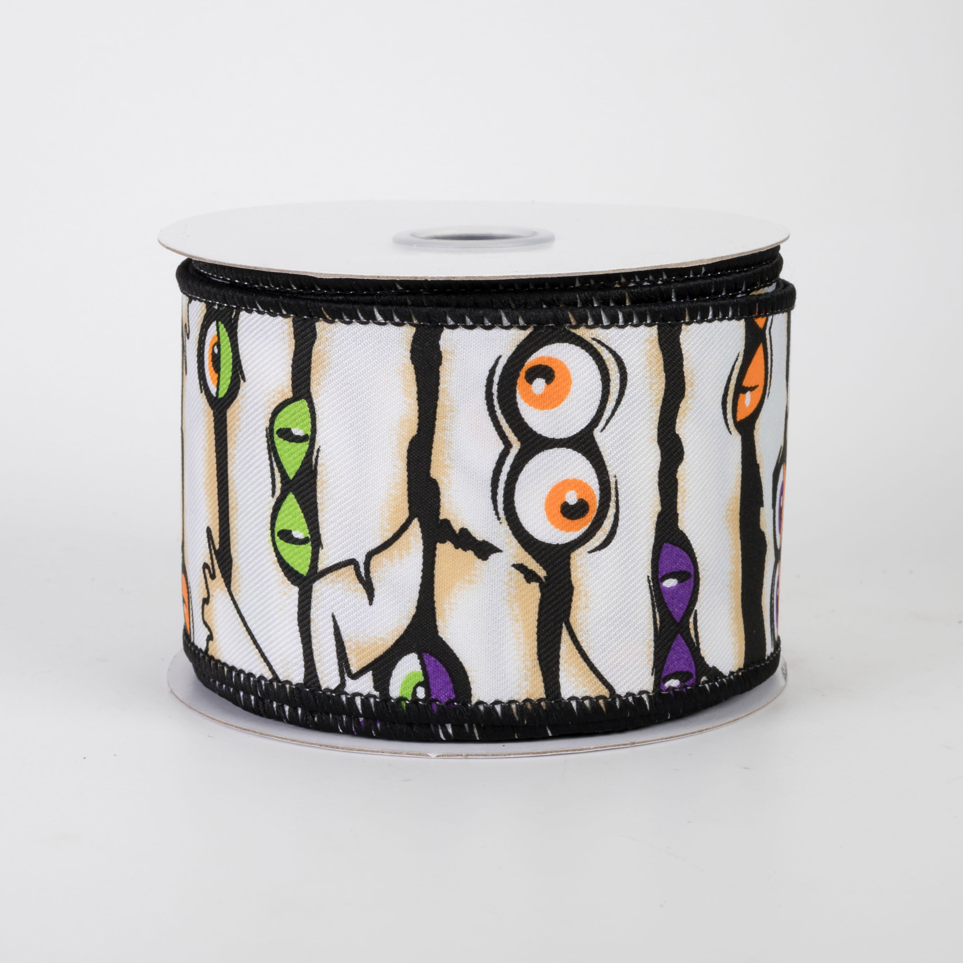 2.5" Mummy Eyes Ribbon (10 Yards)