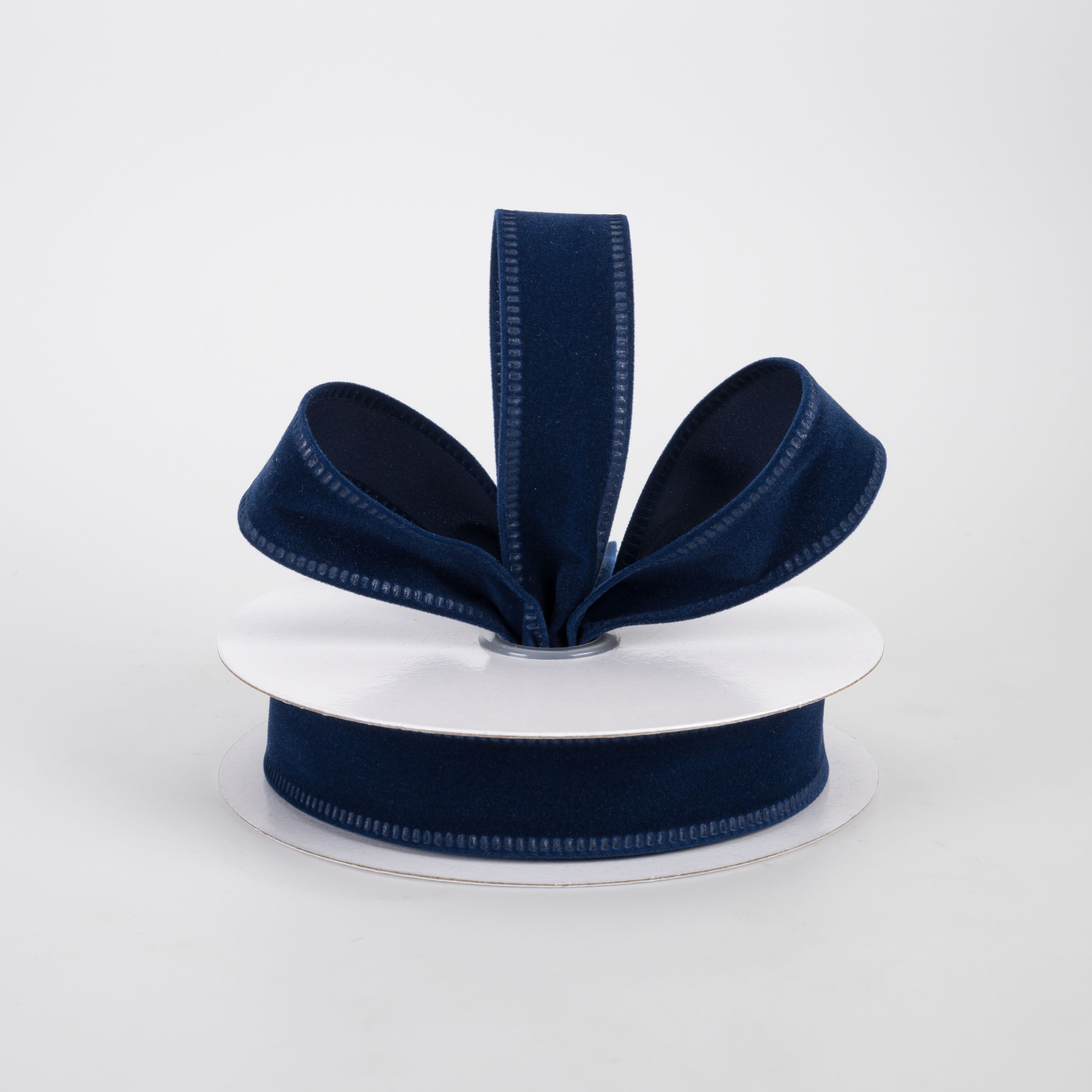 7/8" Value Velvet Ribbon: Navy Blue (10 Yards)