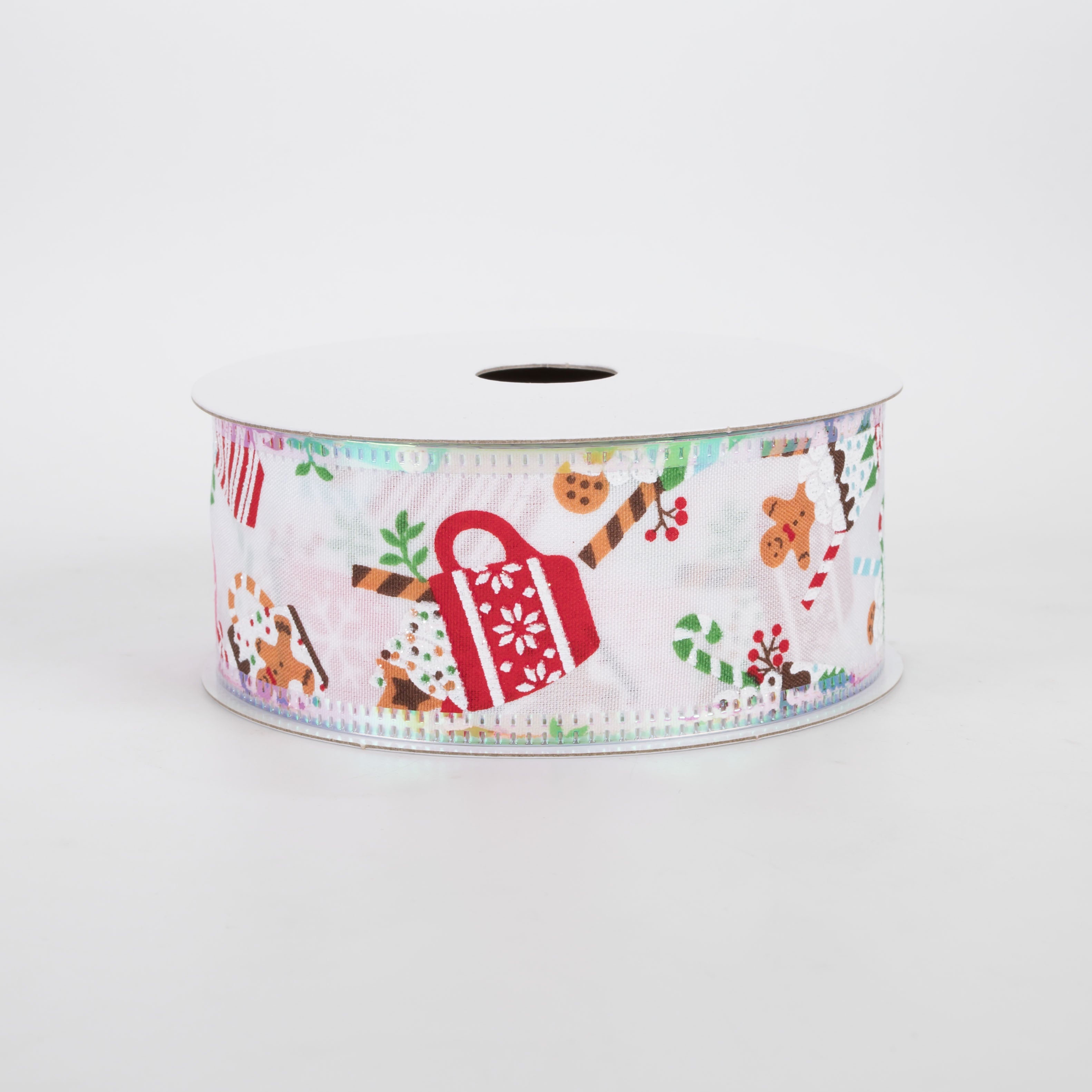 1.5" Hot Cocoa & Christmas Candy Satin Ribbon: Mint & Pink (10 Yards)