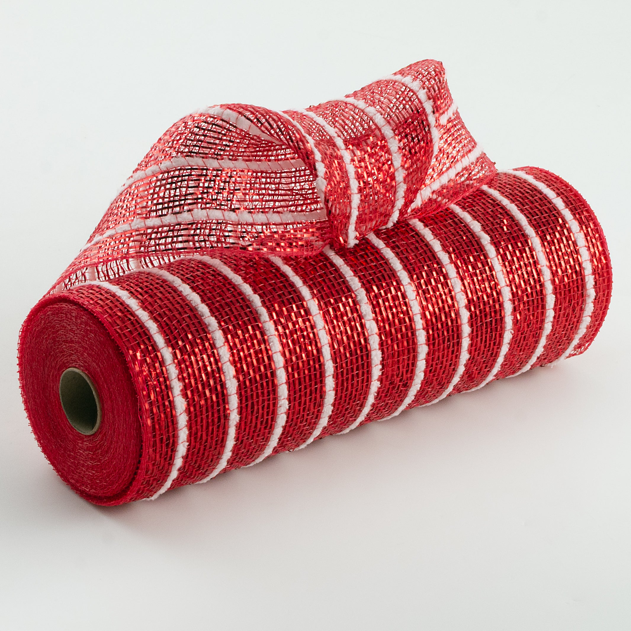 10" Heavy Metallic Snow Mesh: Red