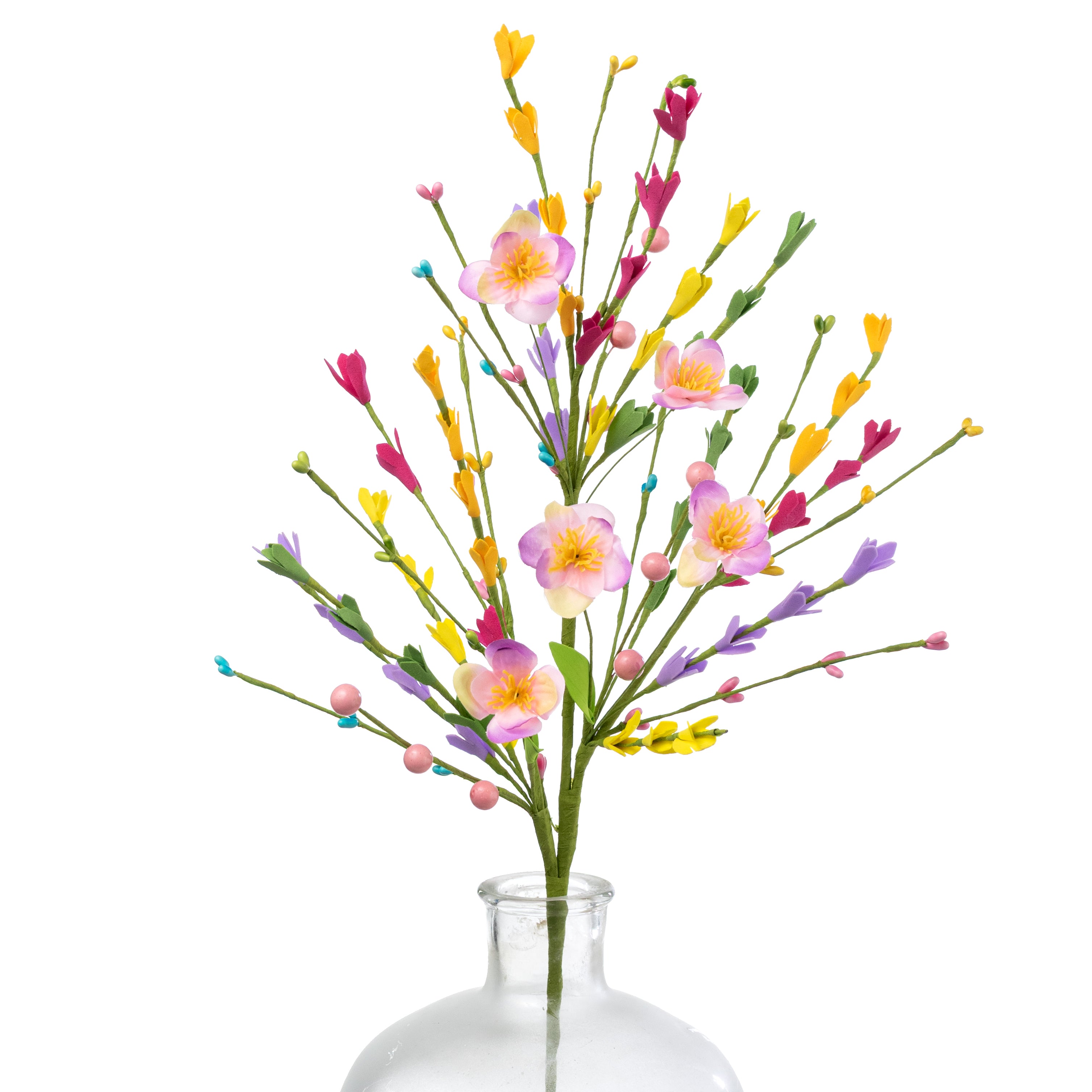 26" Mixed Wildflower Filler Spray: Bright Spring
