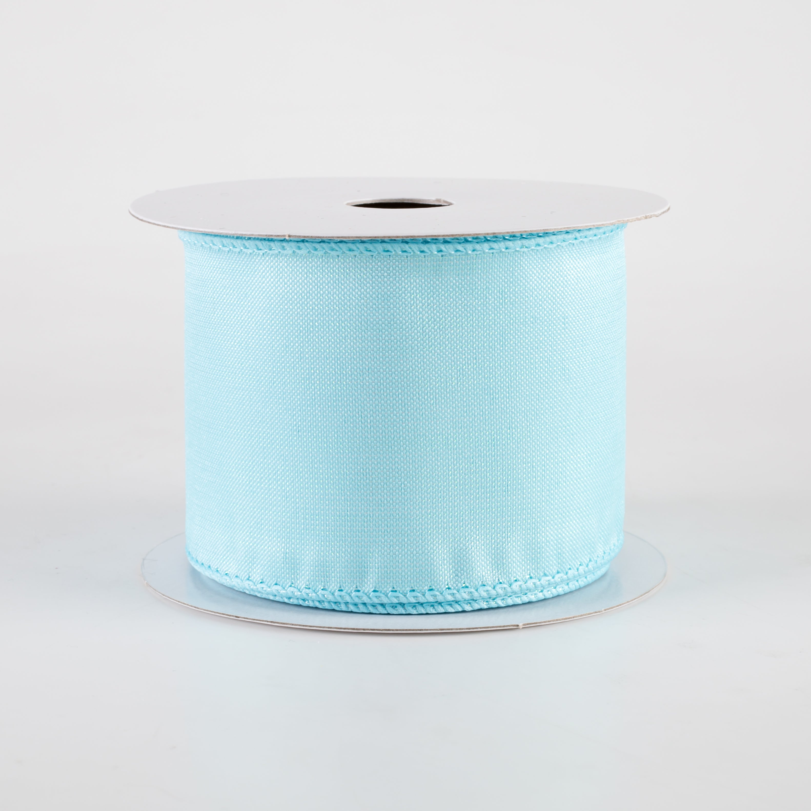 2.5" Lala Iridescent Solid Ribbon: Aqua Blue (10 Yards)