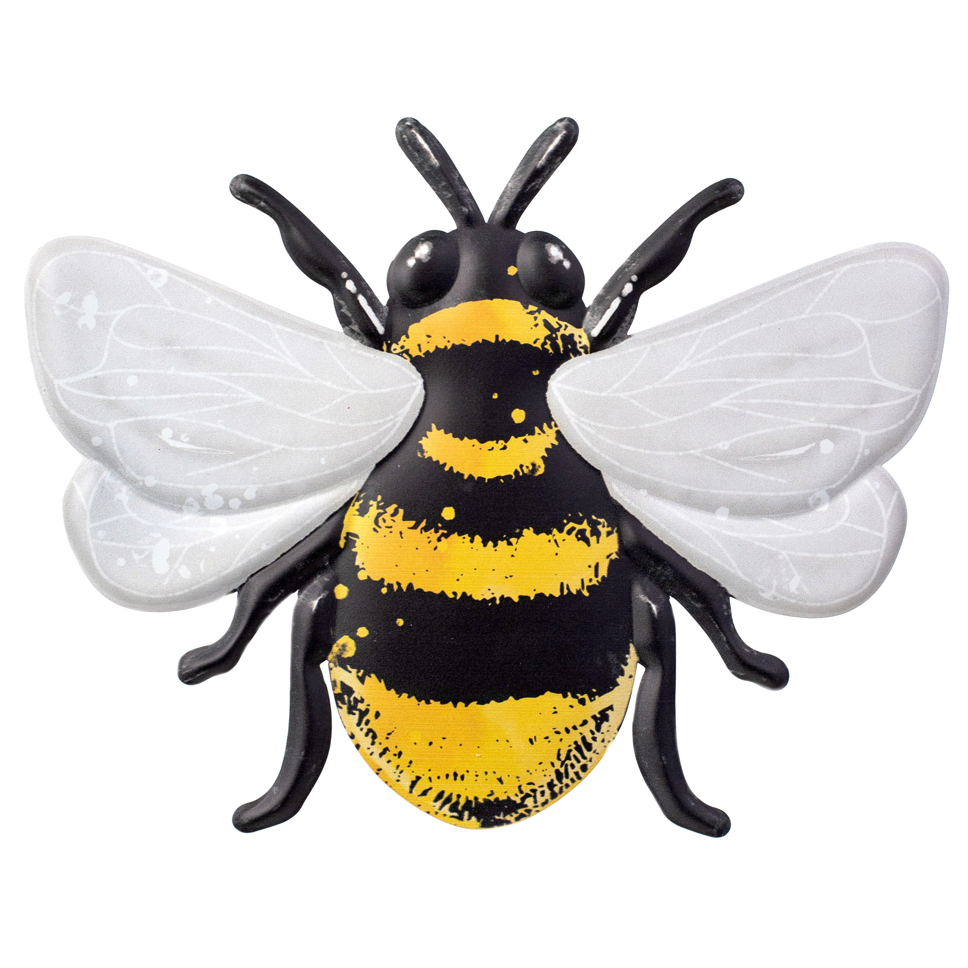 12" Metal Embossed Hanger: Bee