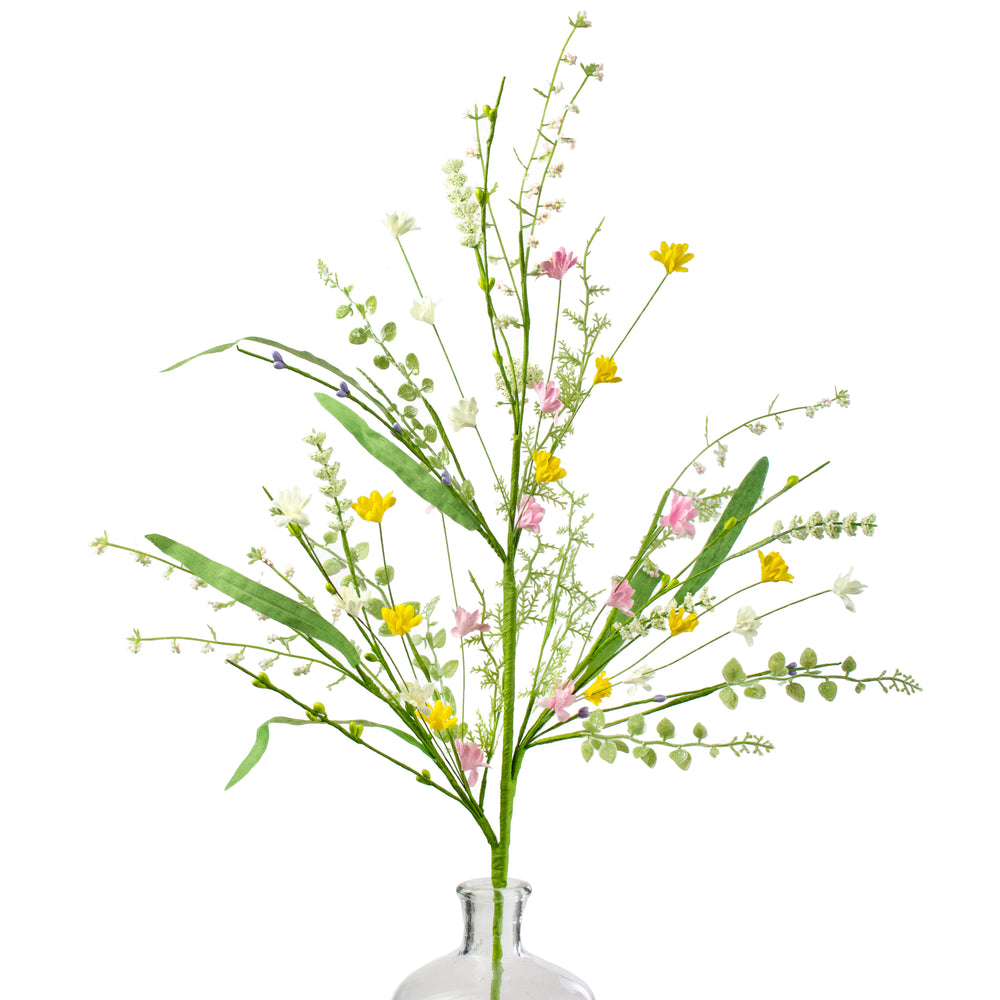 27" Mixed Wild Flowers Spray