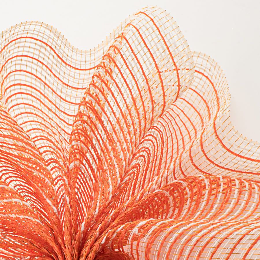 10" Ombré Mesh: Rust, Orange, Cream