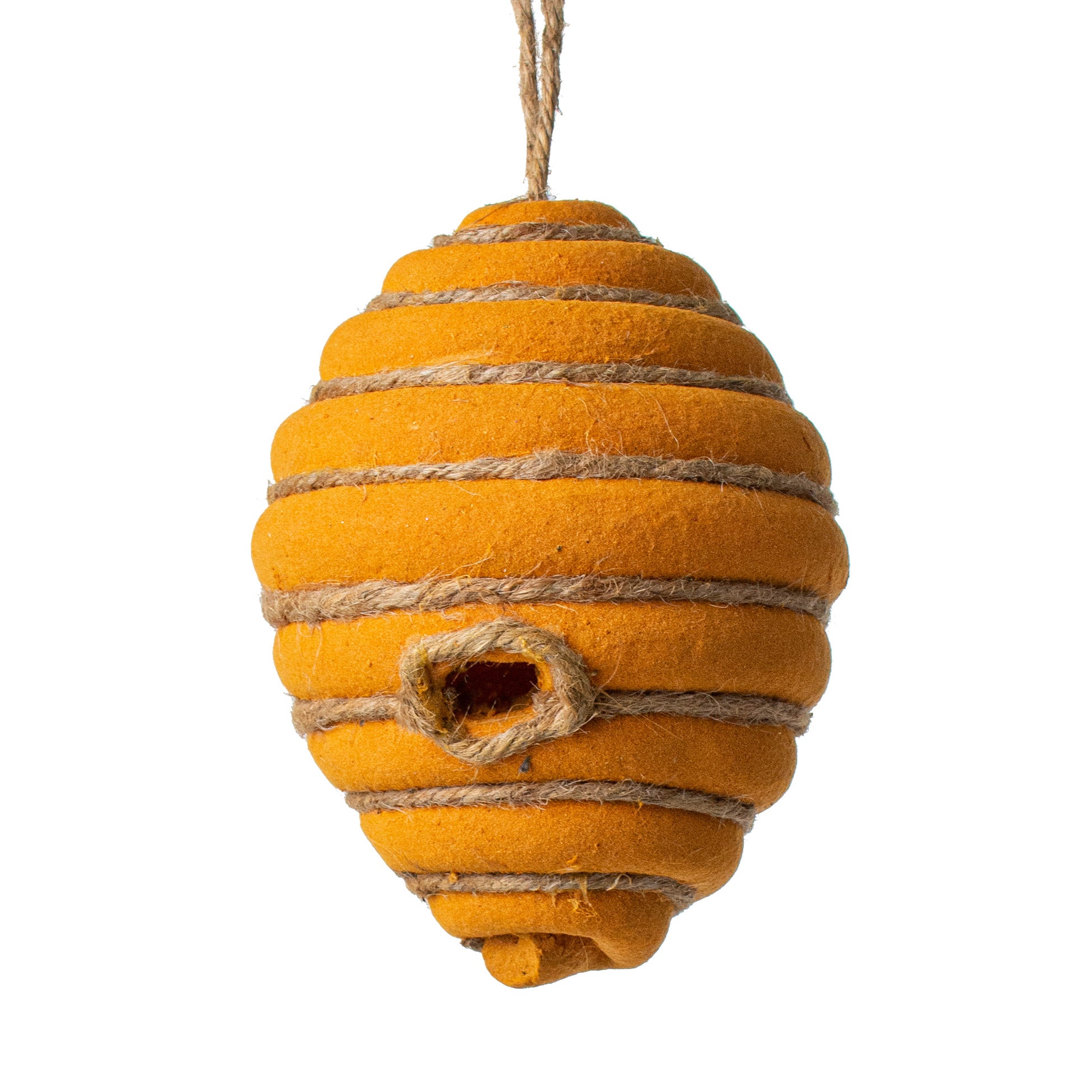 6" Oval Bee Hive Ornament