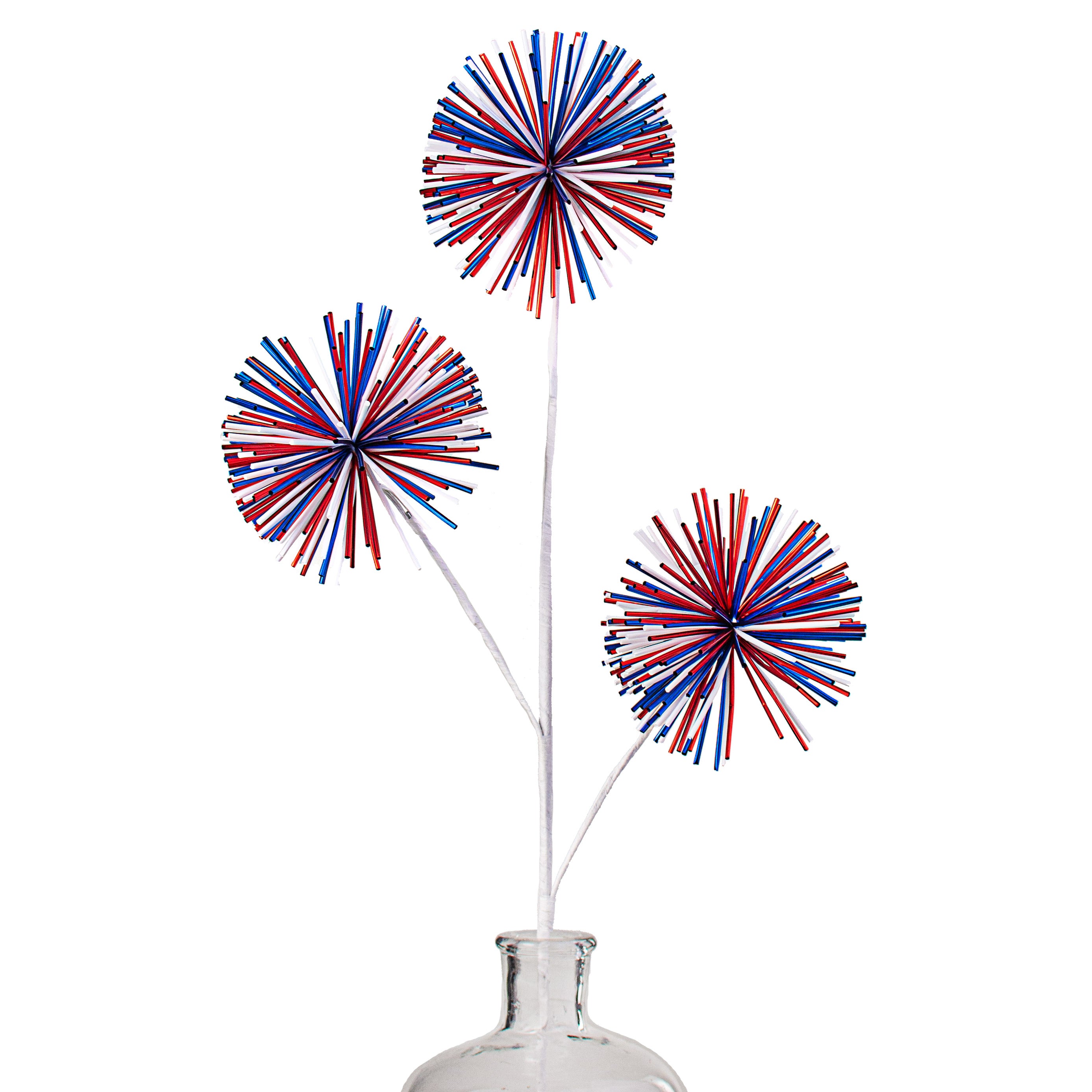 28" Plastic Firework Spray: RWB