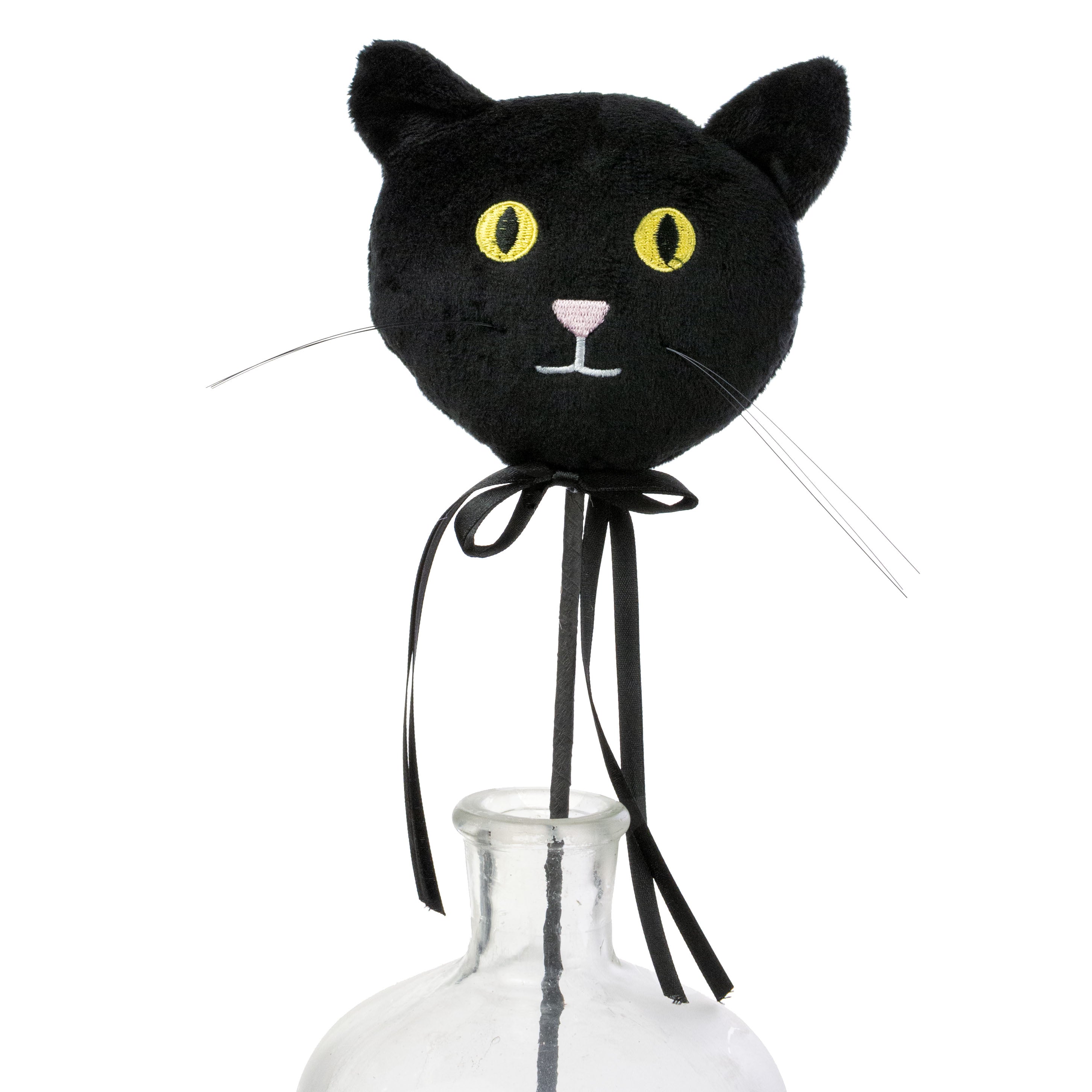 16" Plush Black Cat Pick