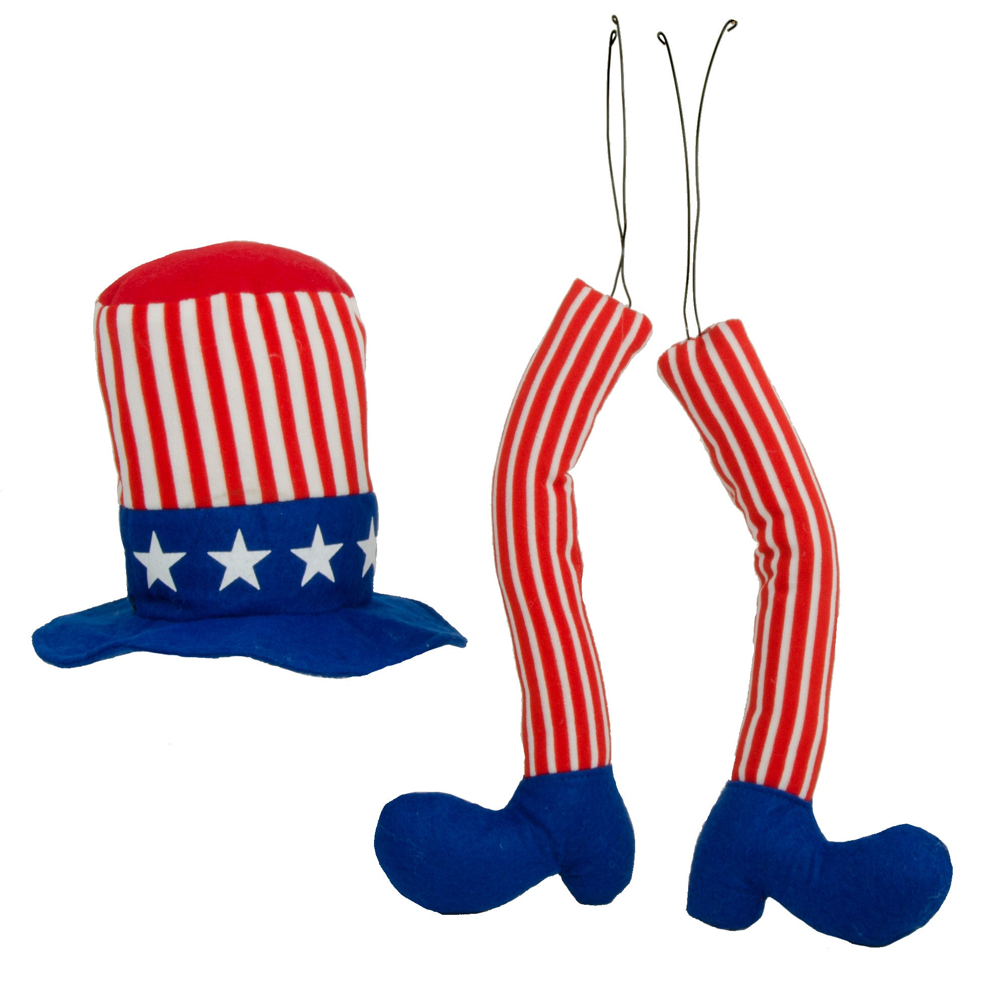 Plush Uncle Sam Wreath Accent
