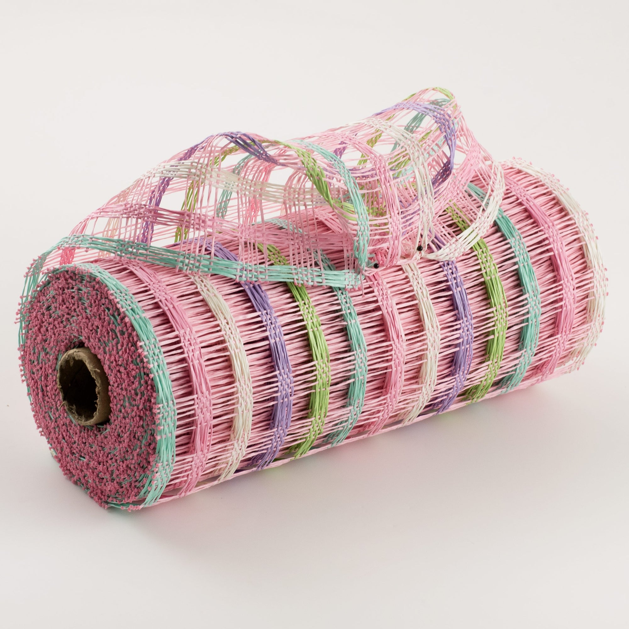 10" Poly Burlap Check Mesh: Pink, Mint, Fresh Green, Lavender