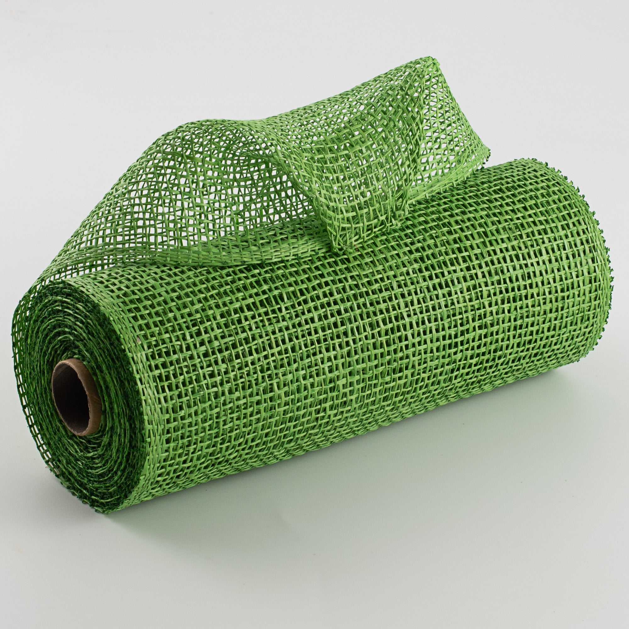 10" Poly Burlap Mesh: Lime Green