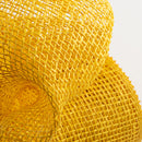 10" Poly Burlap Mesh: Yellow