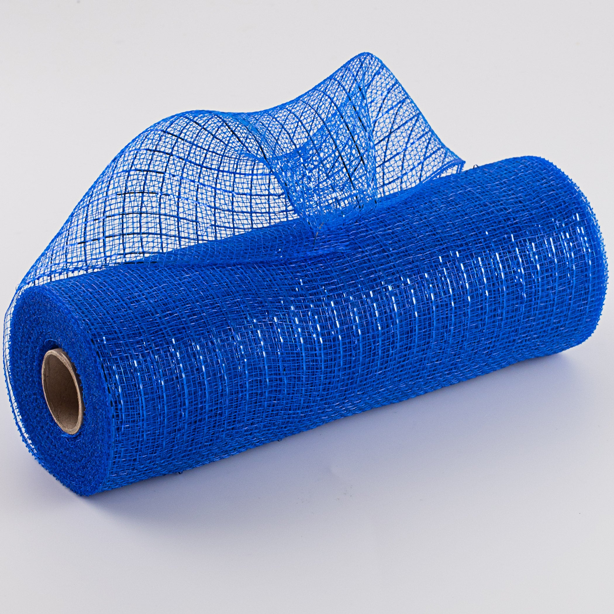 10" Poly Deco Mesh: Metallic Royal Blue