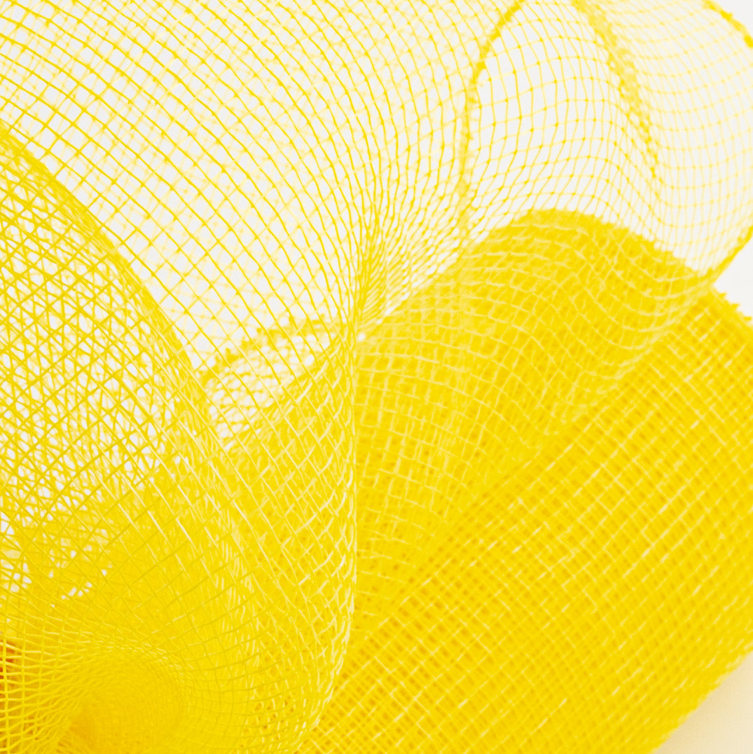 10" Poly Deco Mesh: Yellow
