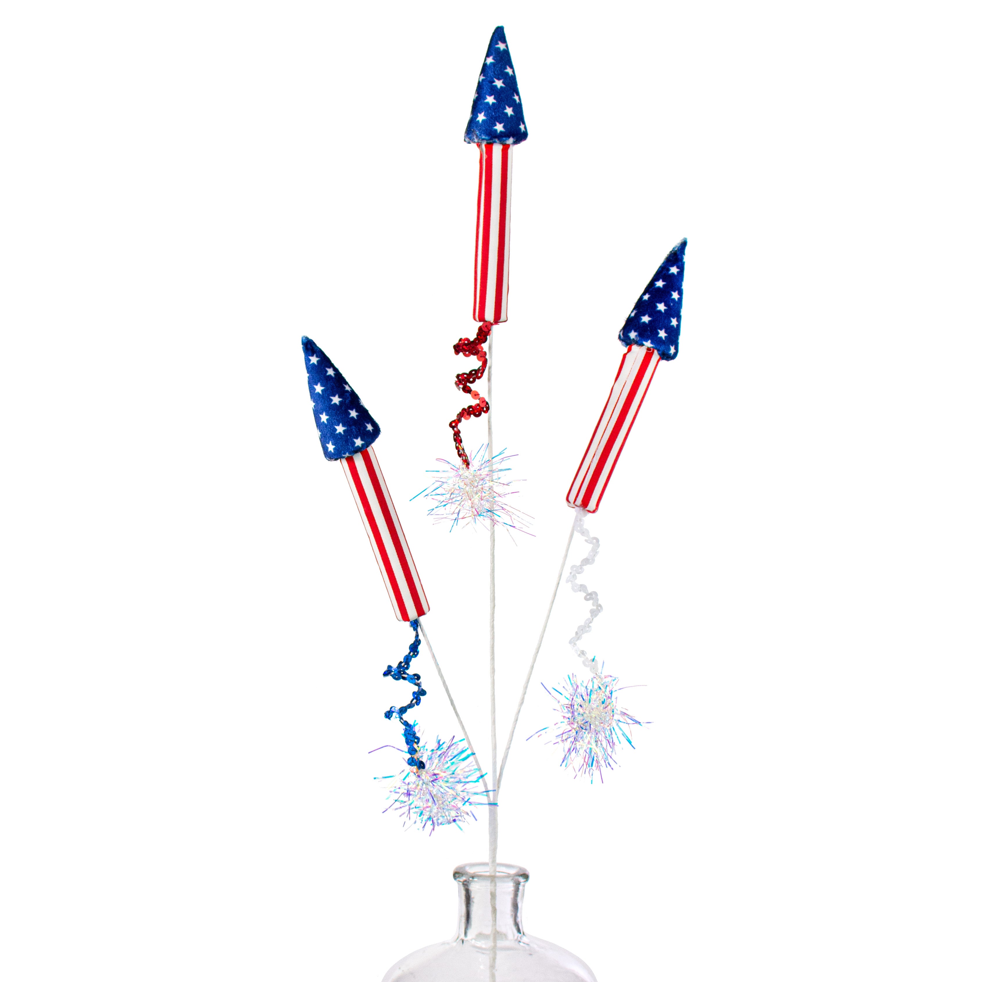 31" Rocket Spray: Red, White, Blue