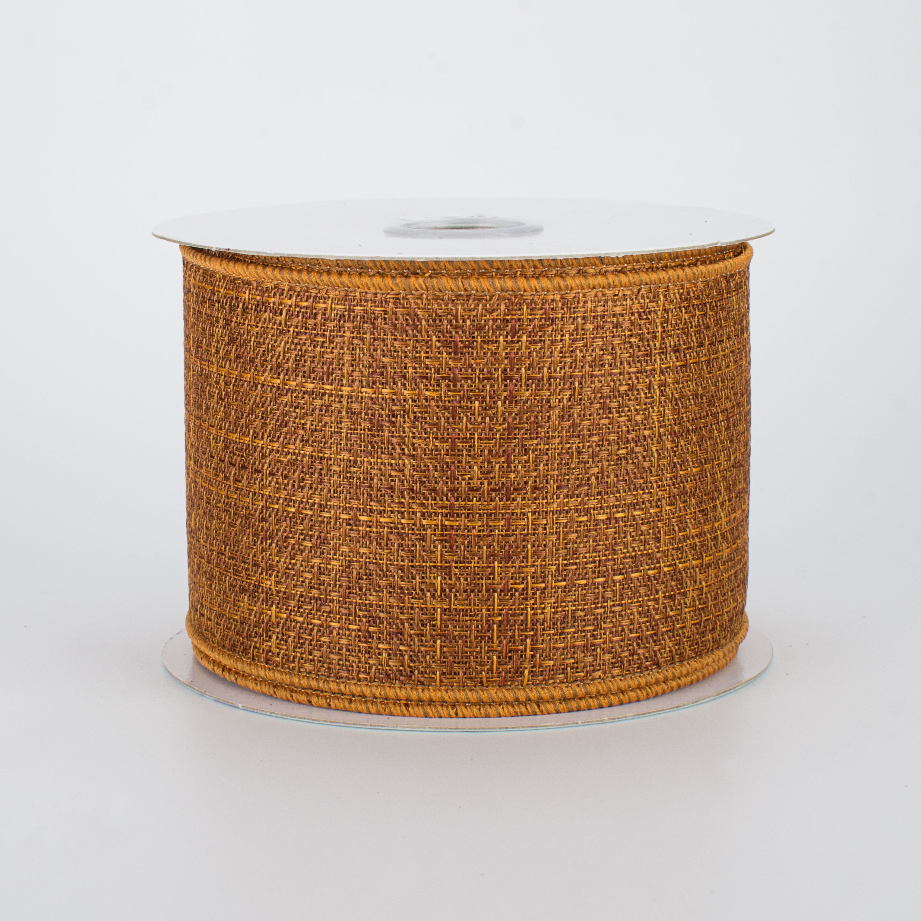 2.5" Royal Faux Burlap Ribbon: Rust (10 Yards)