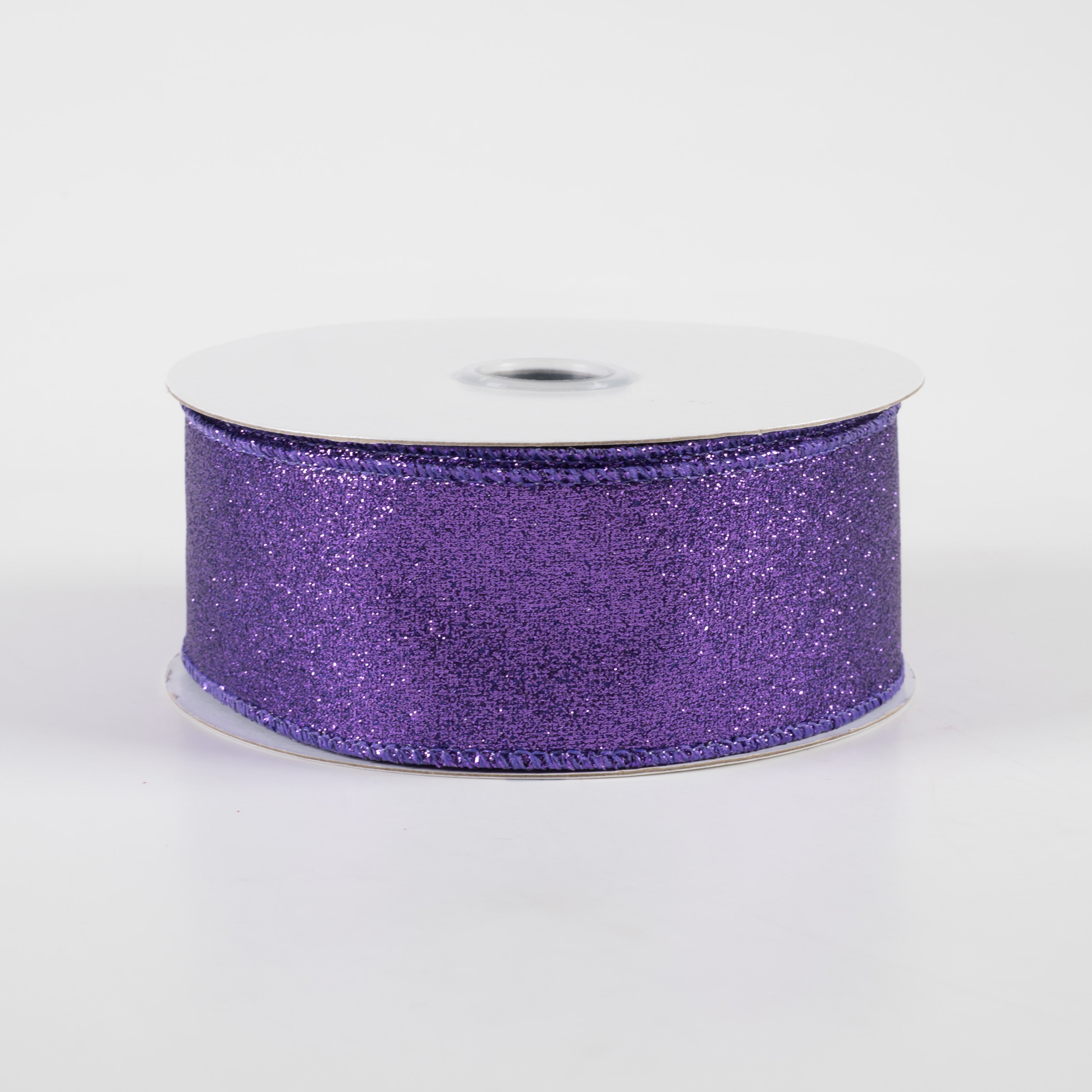 1.5" Shimmer Glitter Ribbon: Purple (10 Yards)