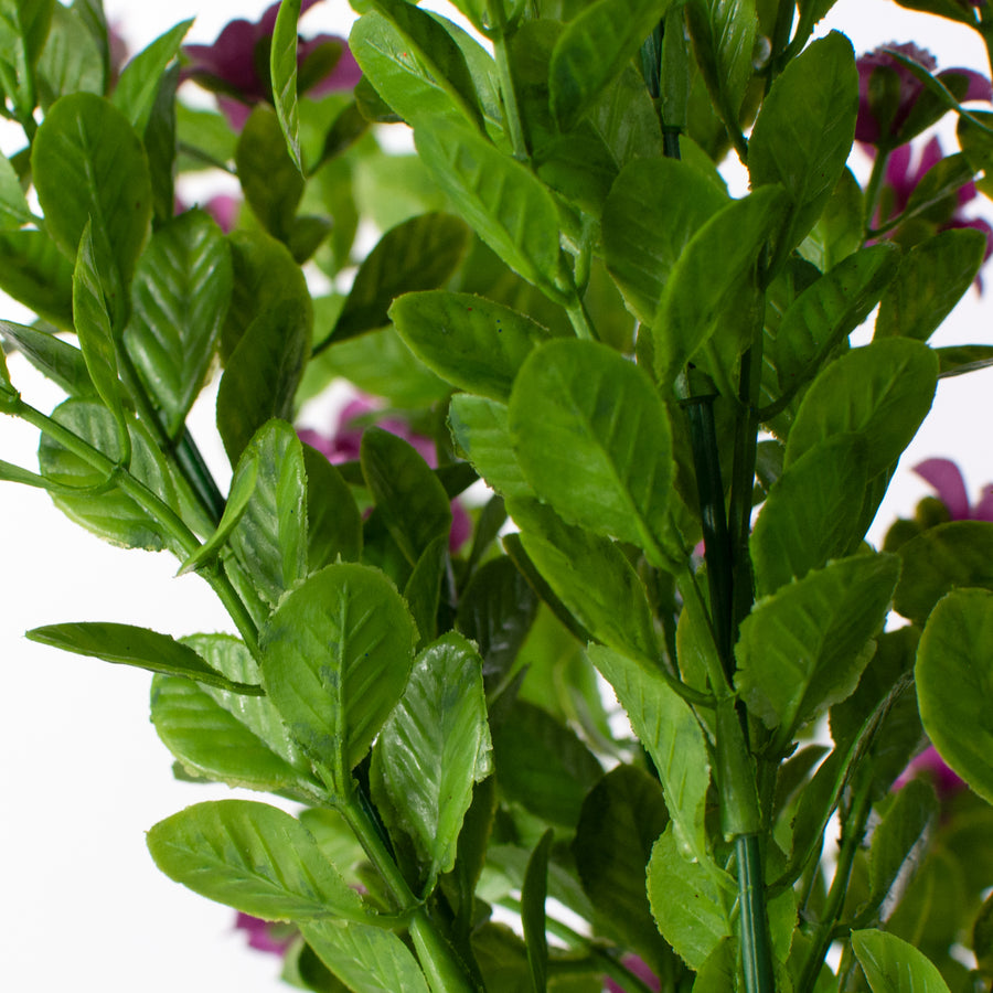 17" Small Flower Filler Bush: Purple