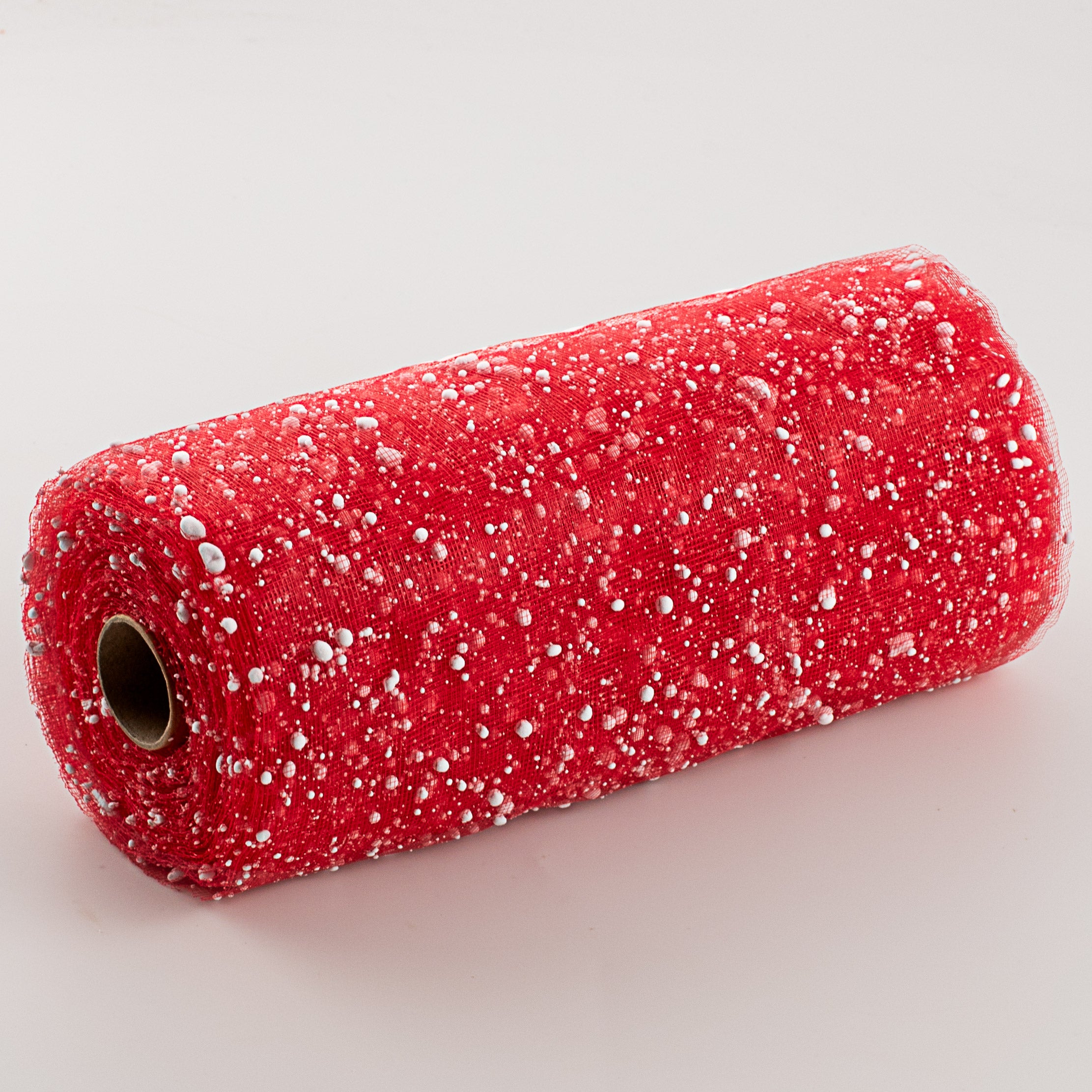 10" Snow Tulle Mesh: Red