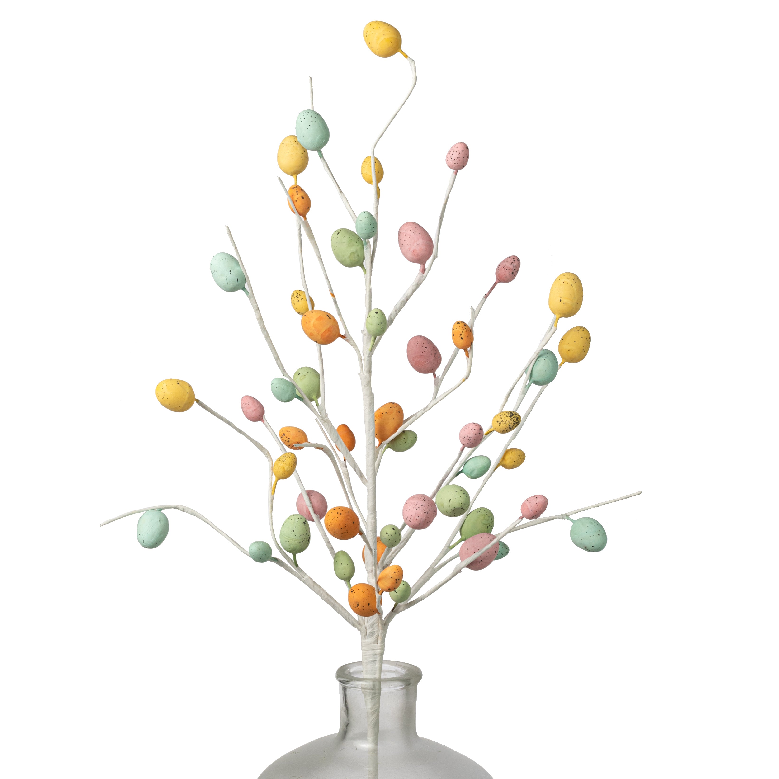 25" Speckled Pastel Easter Eggs Spray