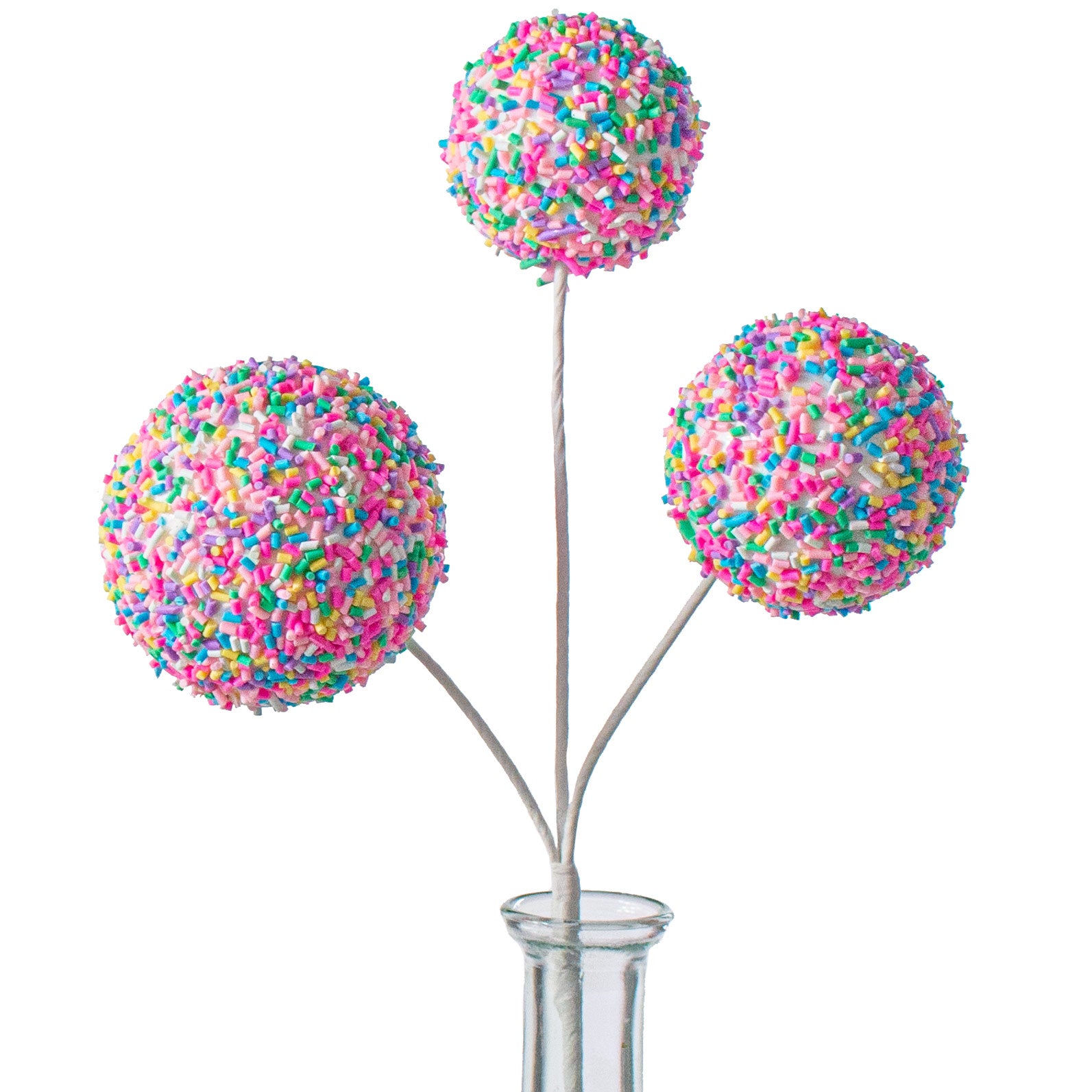 14" Sprinkle Cake Pop Pick: Multi