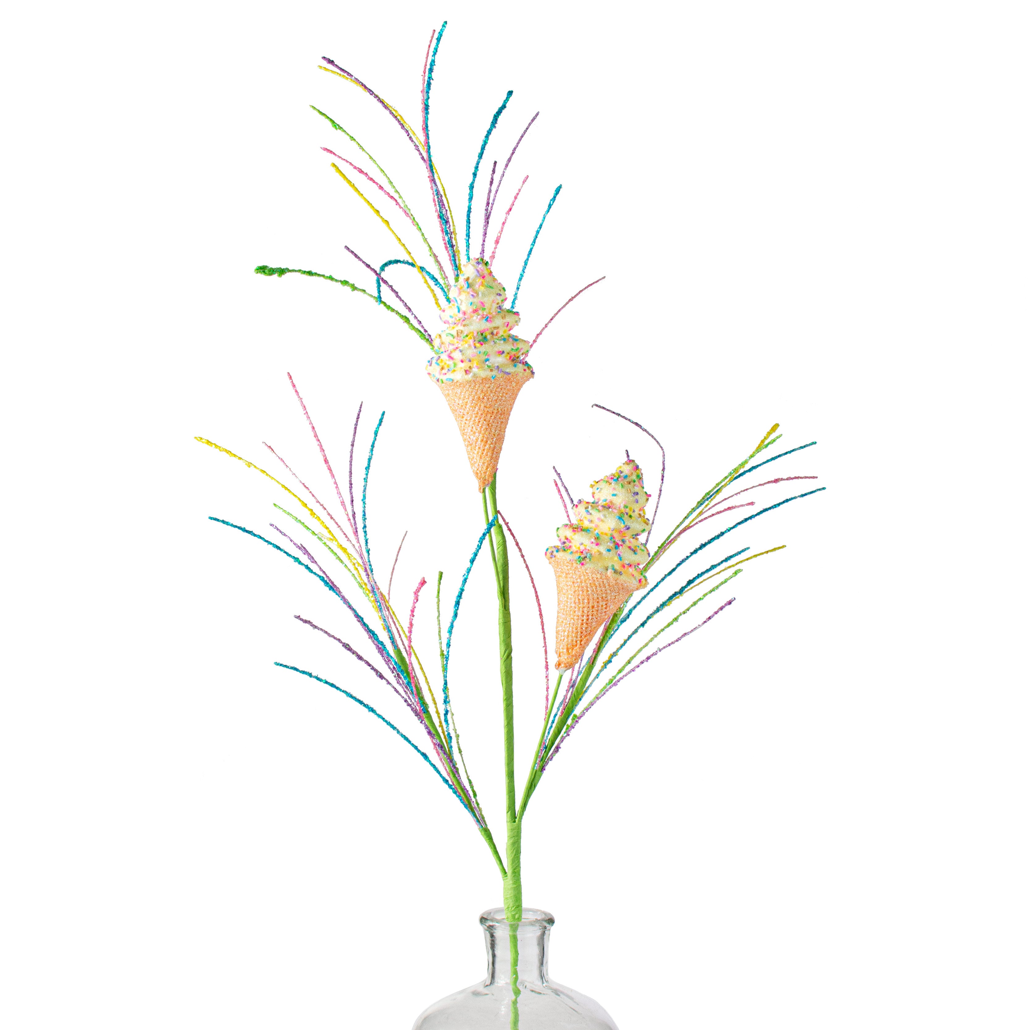 31" Sprinkle Ice Cream Cone: Cream