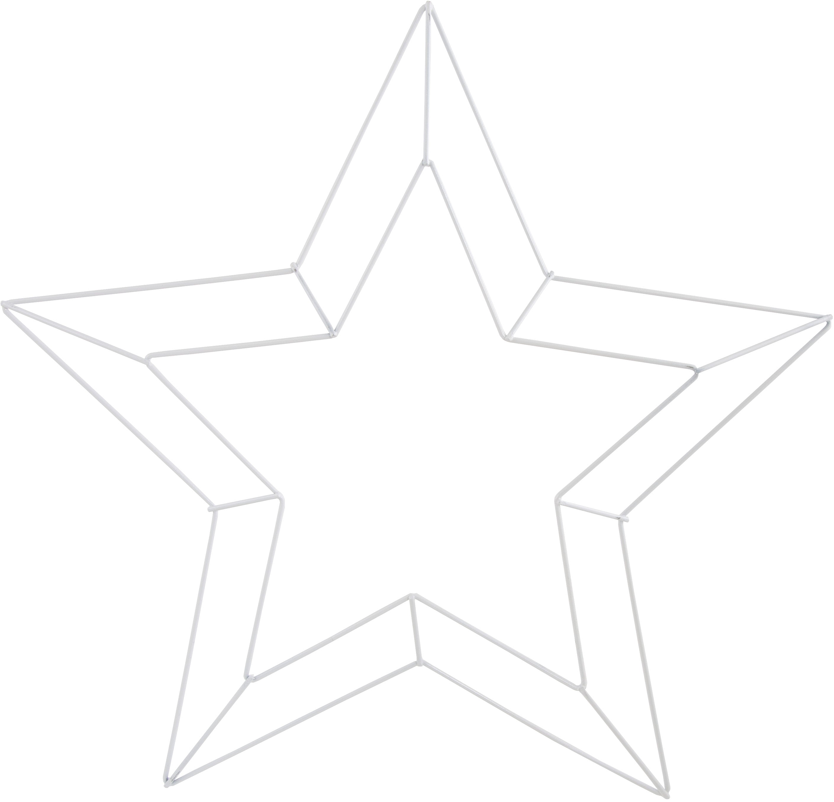 16" Star Wire Form: White