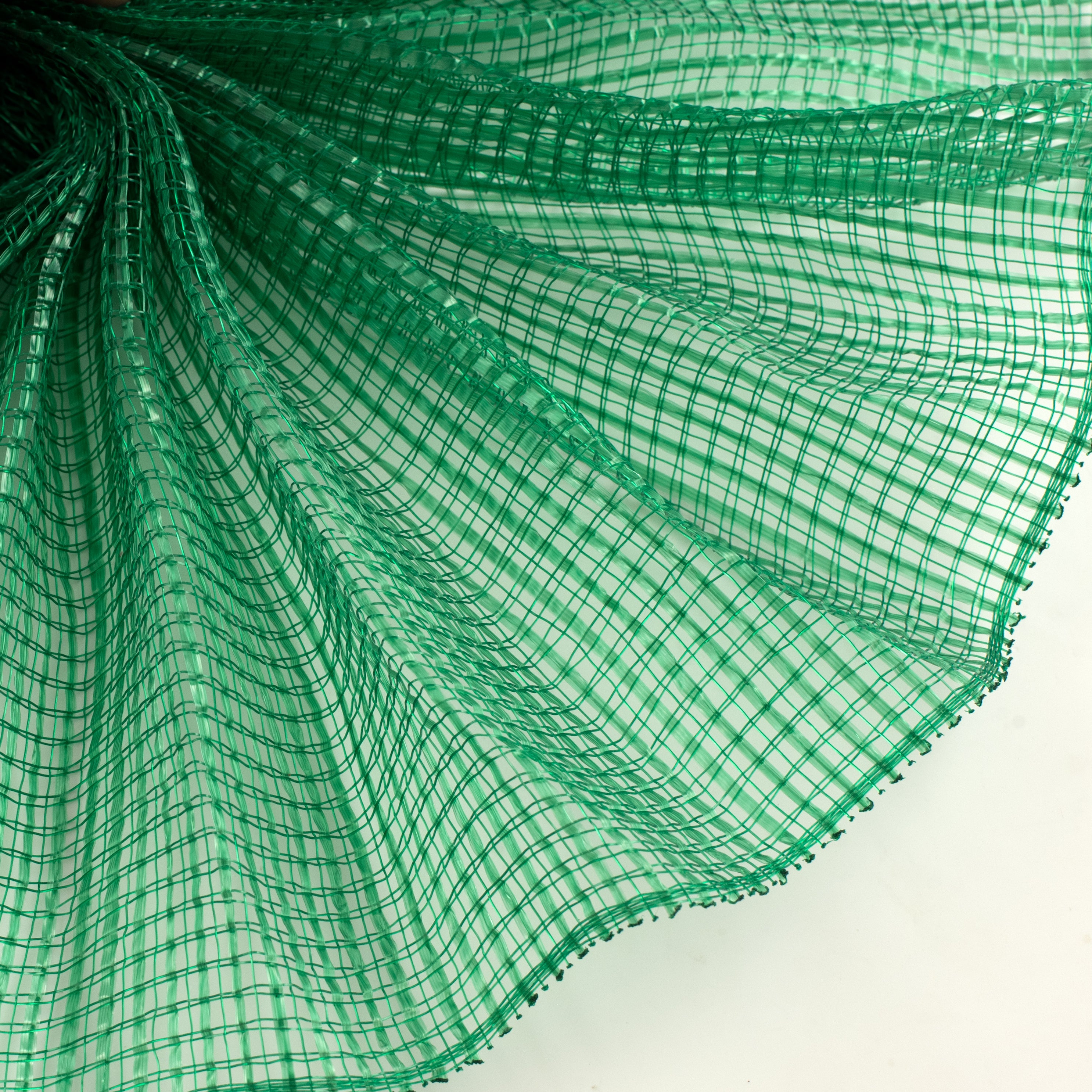 10" Wide Strip Mesh: Emerald Green