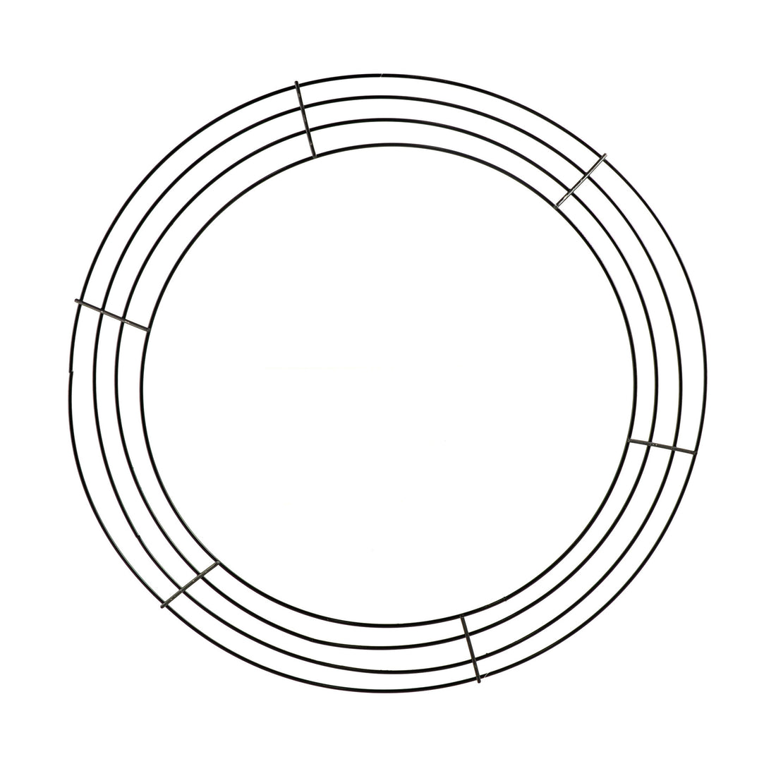 14" Wire Wreath Frame: 4-Wire Black