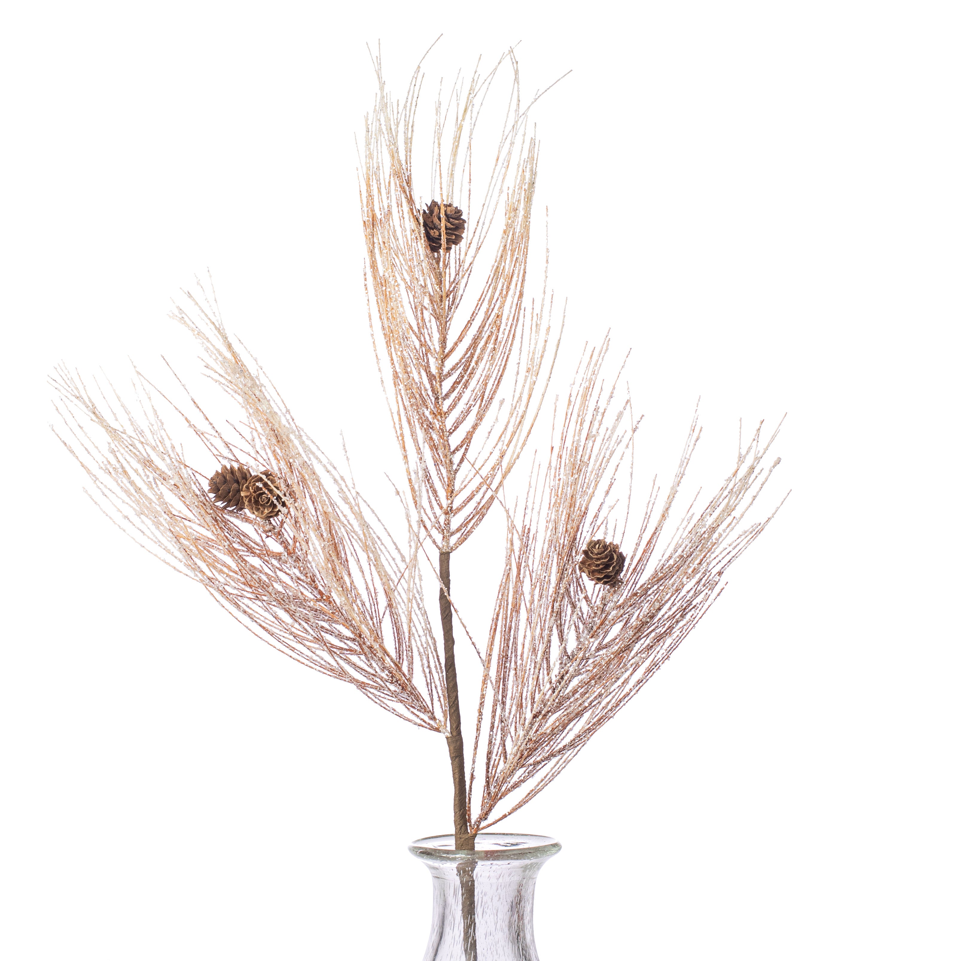 27" Wispy Cone Spray: Brown Ice